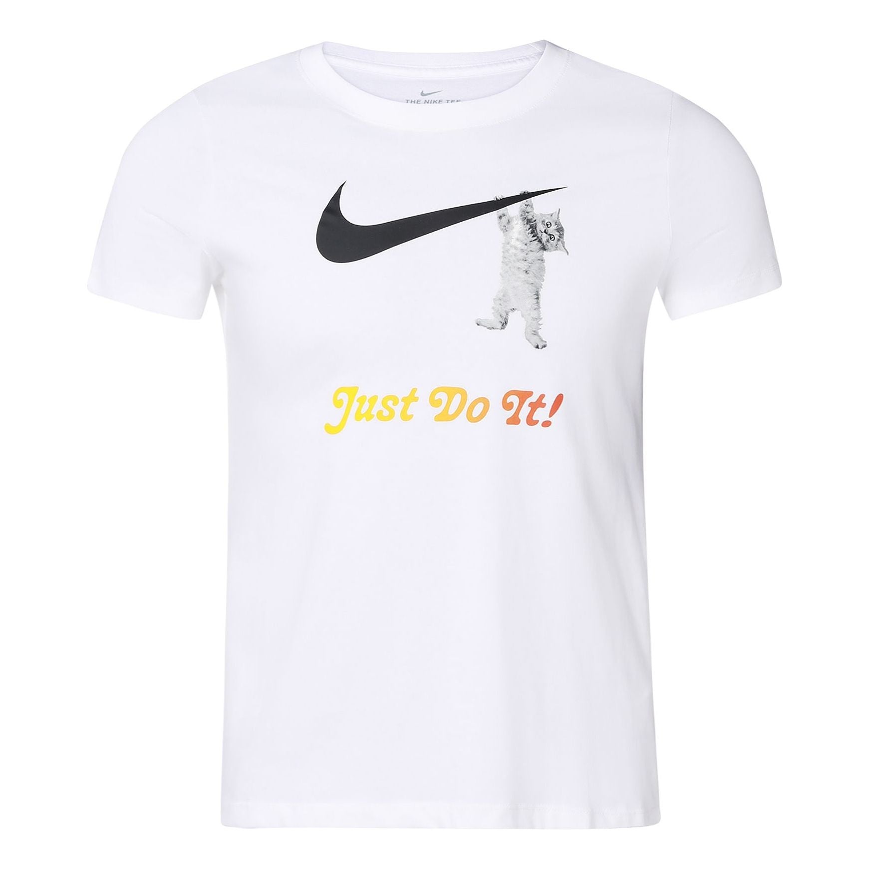 Nike (WMNS) Nike Slogan logo Solid Color Training 'White' DA2481-100 ...