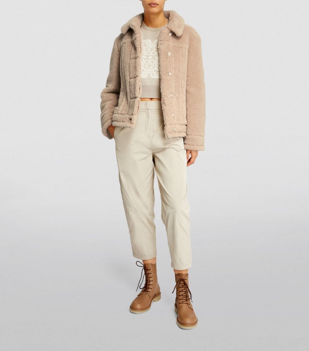 Max Mara TEDDINO Short jacket in Teddy fabric | REVERSIBLE Max Mara TEDDINO Short jacket in Teddy fabric | REVERSIBLE