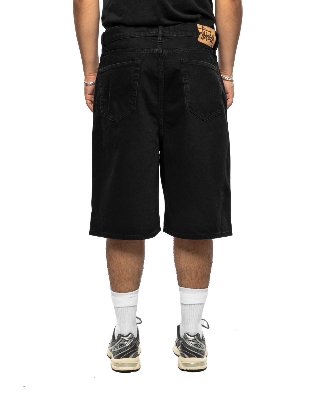 Stüssy Big Ol' Shorts Denim Black | REVERSIBLE