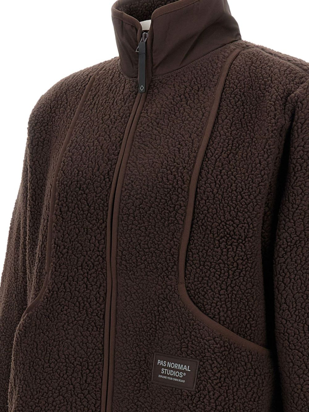 PAS NORMAL STUDIOS® panelled fleece jacket | REVERSIBLE