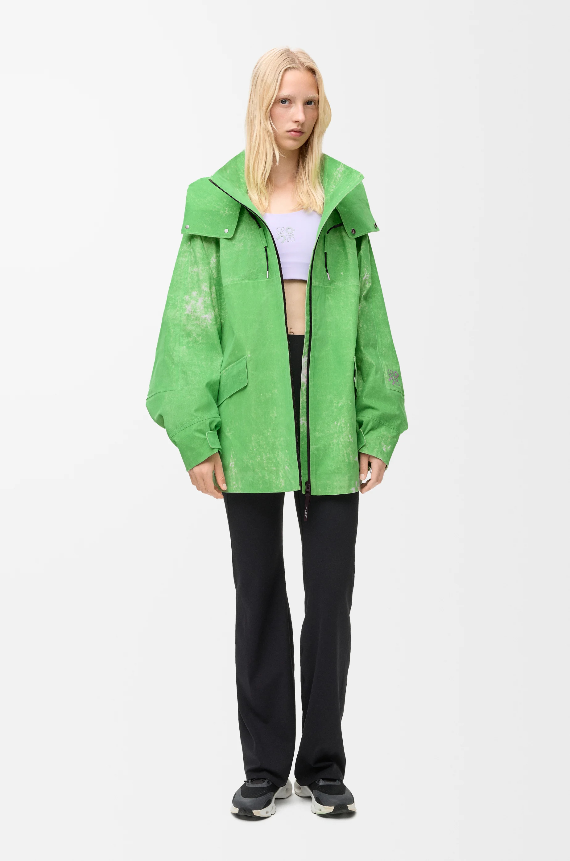 Loewe Jacket in flocked technical shell | REVERSIBLE