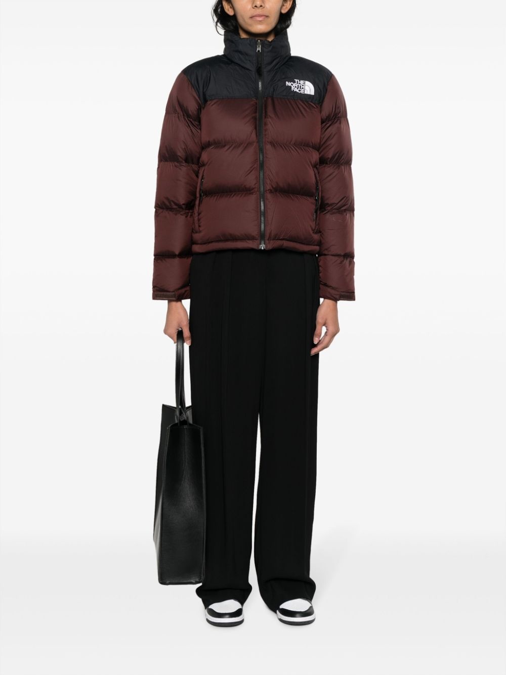 The North Face logo-embroidered padded jacket | REVERSIBLE