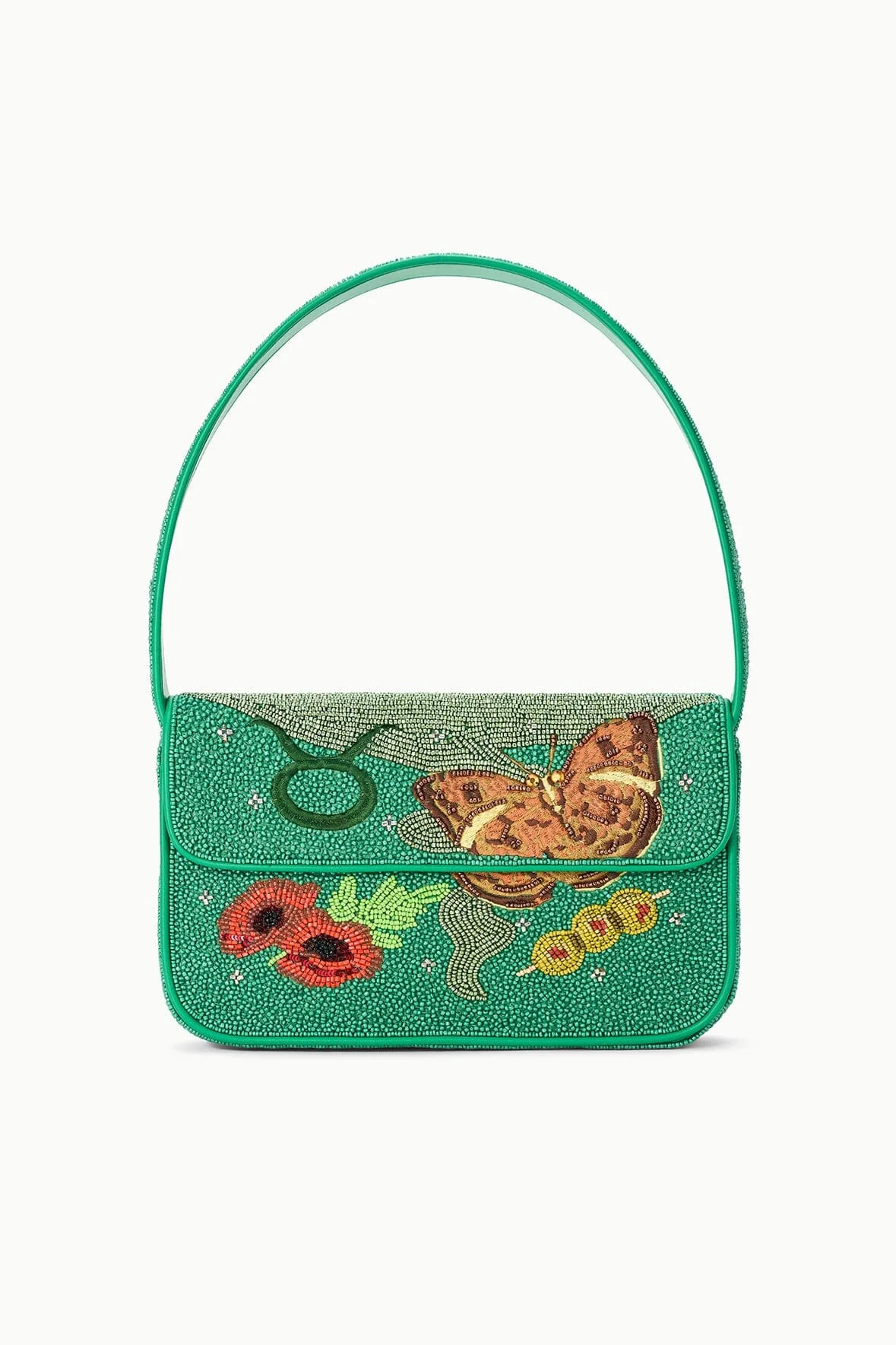 STAUD STAUD TOMMY ZODIAC BEADED BAG TAURUS | REVERSIBLE