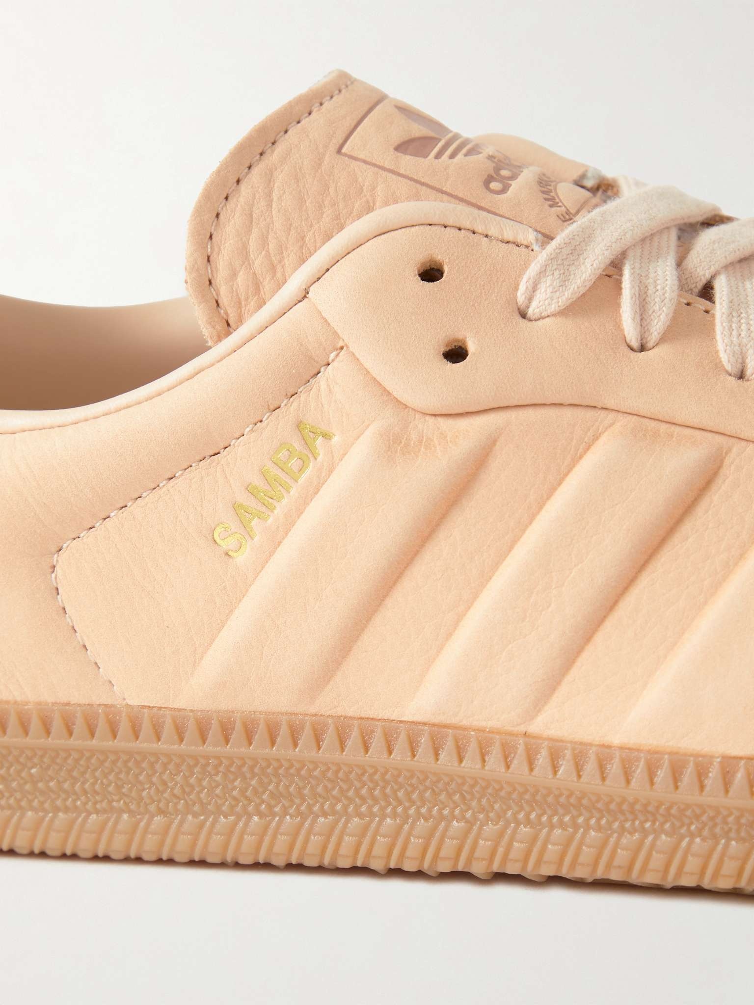 adidas Originals Samba OG Leather-Trimmed Embossed Nubuck Sneakers ...