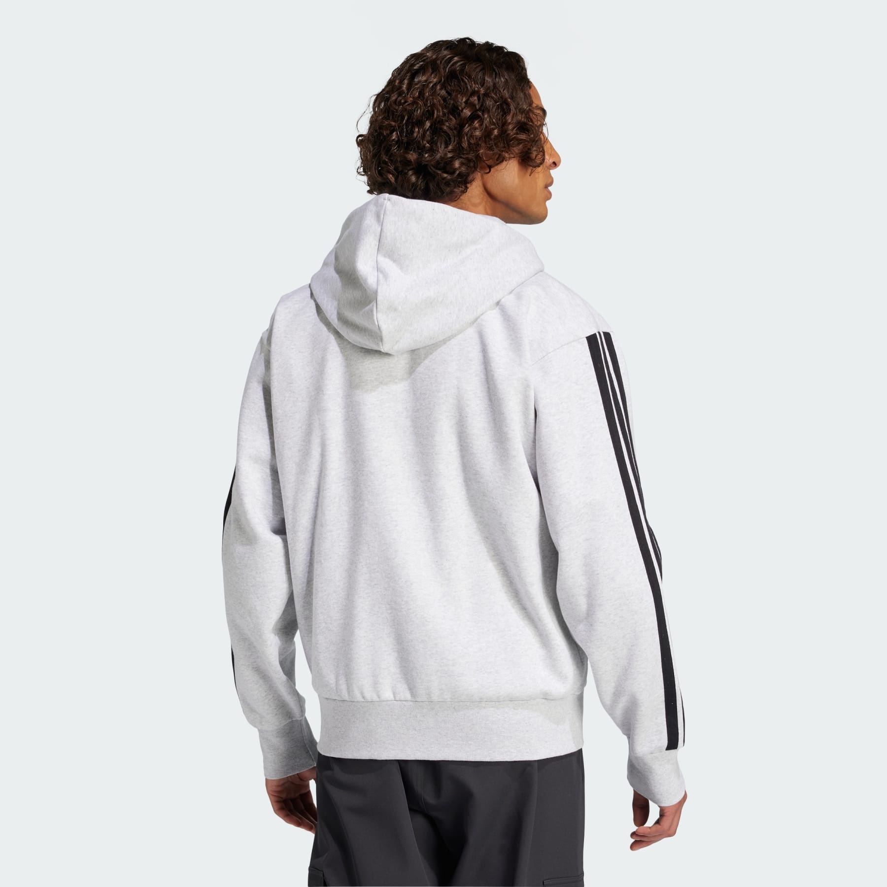 adidas Essentials 3-Stripes Fleece Hoodie | REVERSIBLE