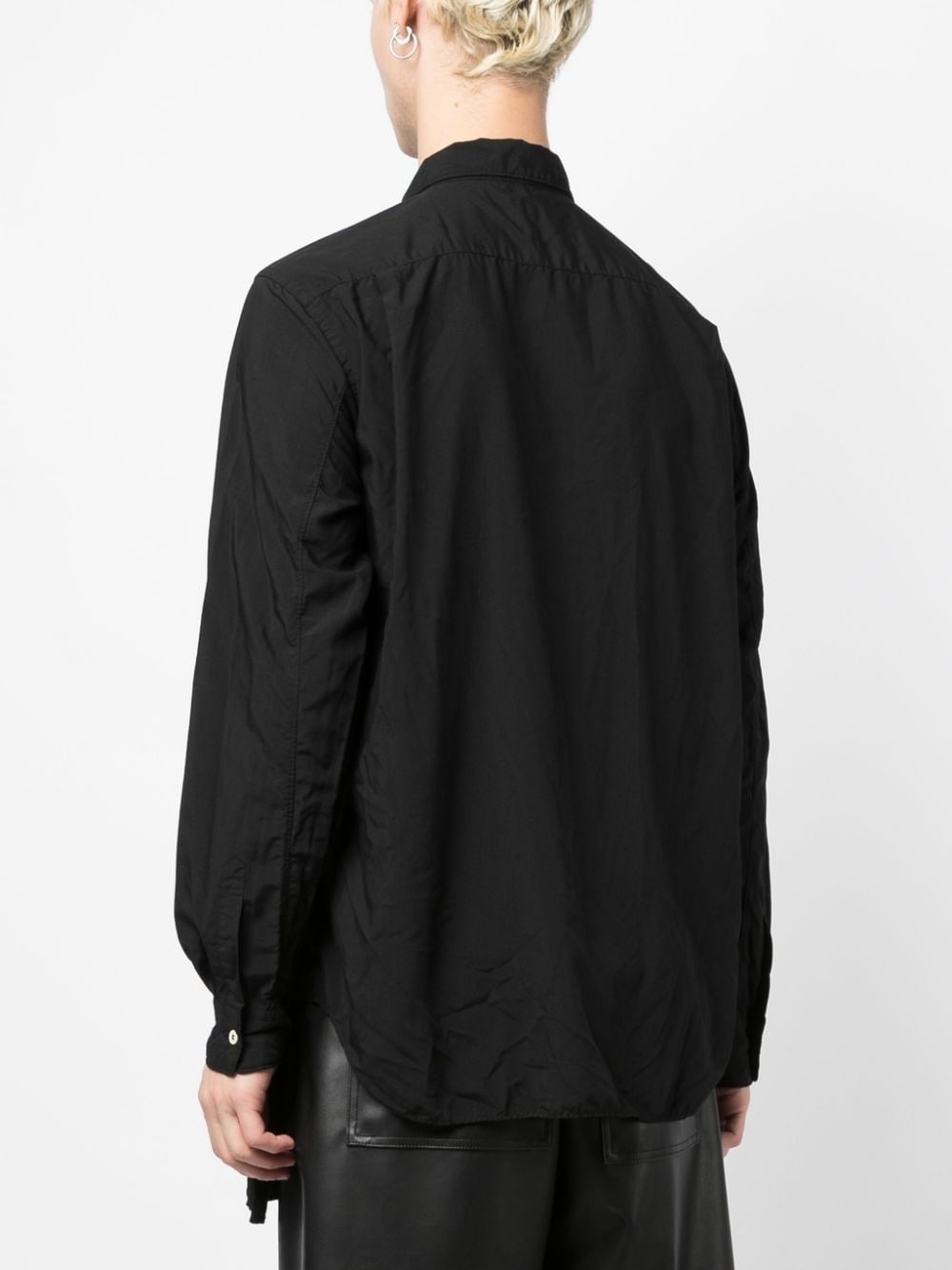 Comme des Garçons Homme Plus spread-collar crease-effect shirt | REVERSIBLE
