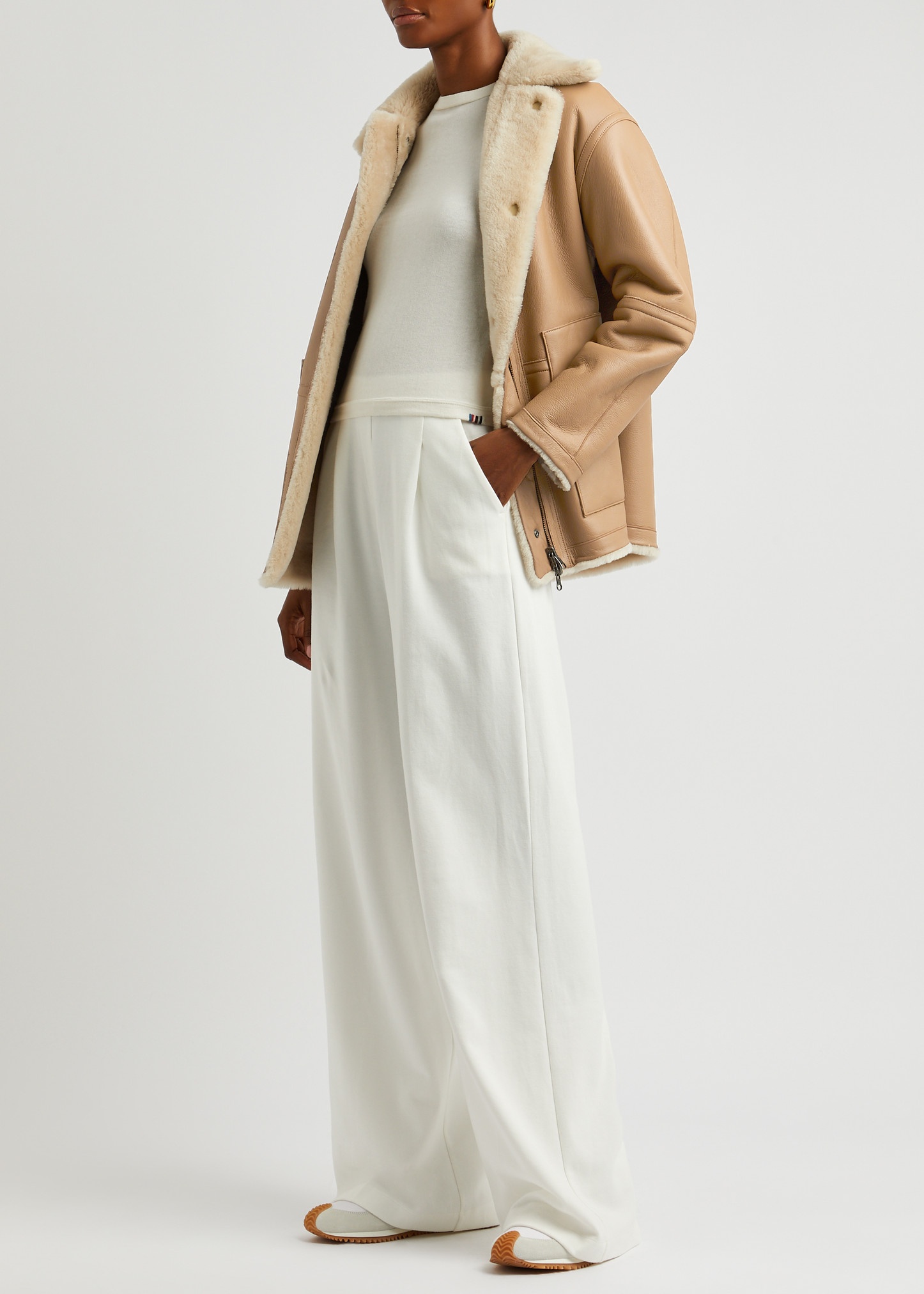 Vince Reversible shearling jacket | REVERSIBLE