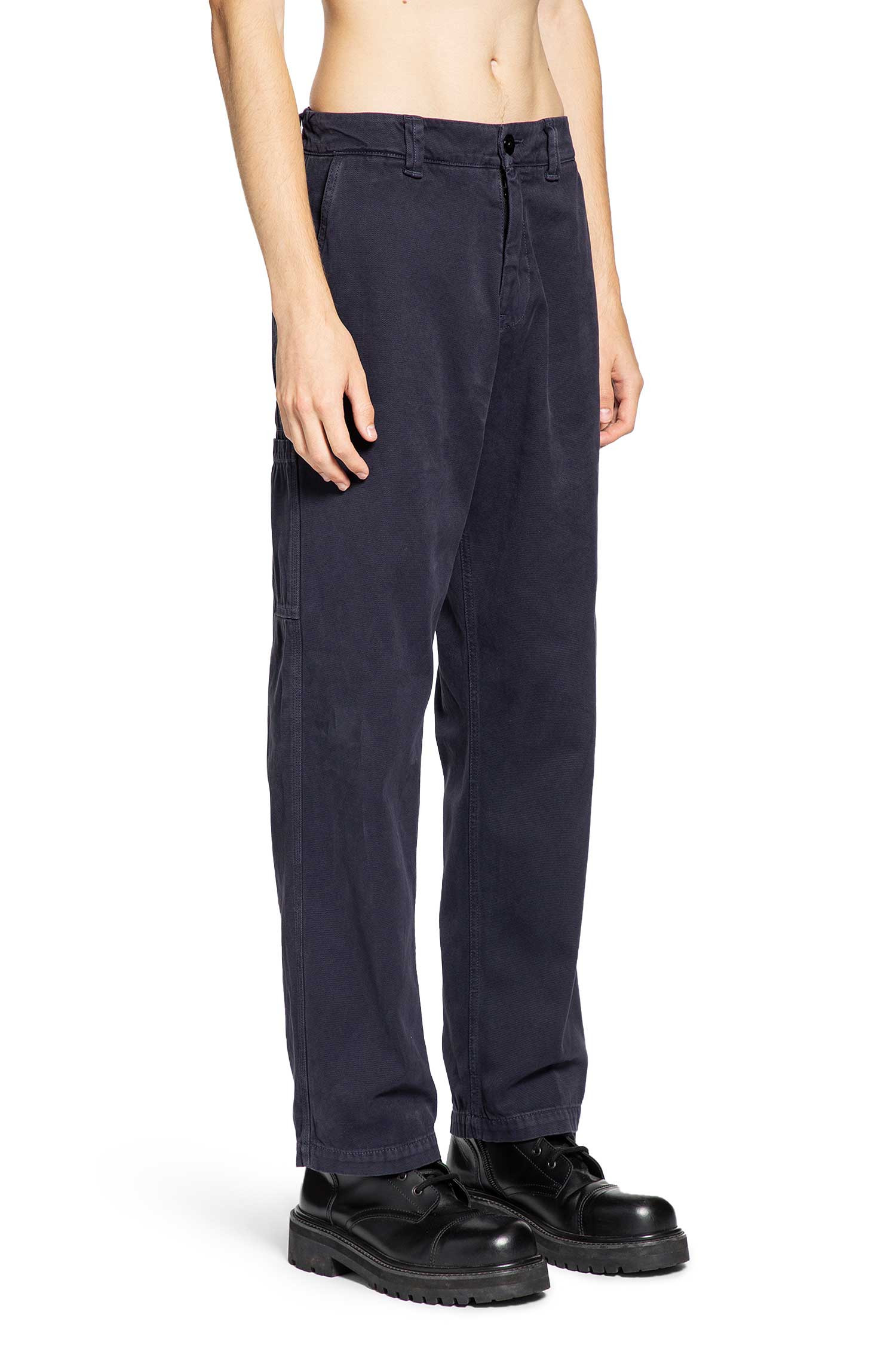 Stone Island Stone Island Man Black Trousers | REVERSIBLE