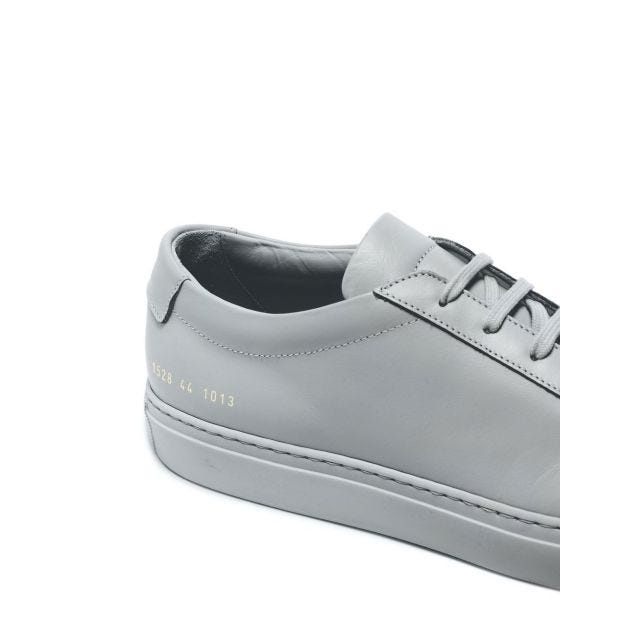 Common Projects Grey Original Achilles low-top leather sneakers ...
