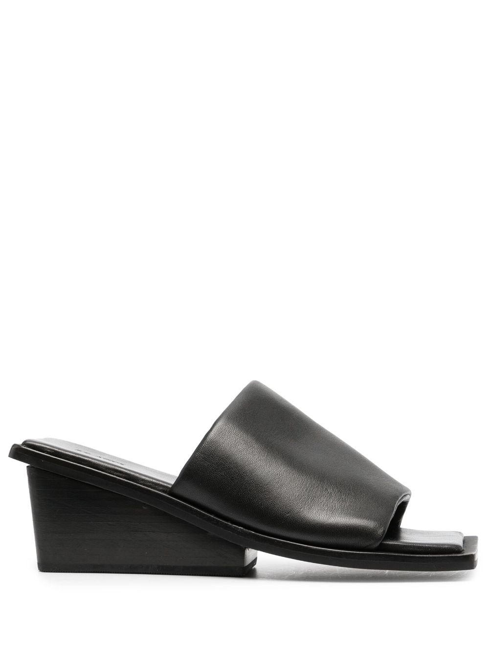 ST. AGNI 65mm wedge leather sandals | REVERSIBLE