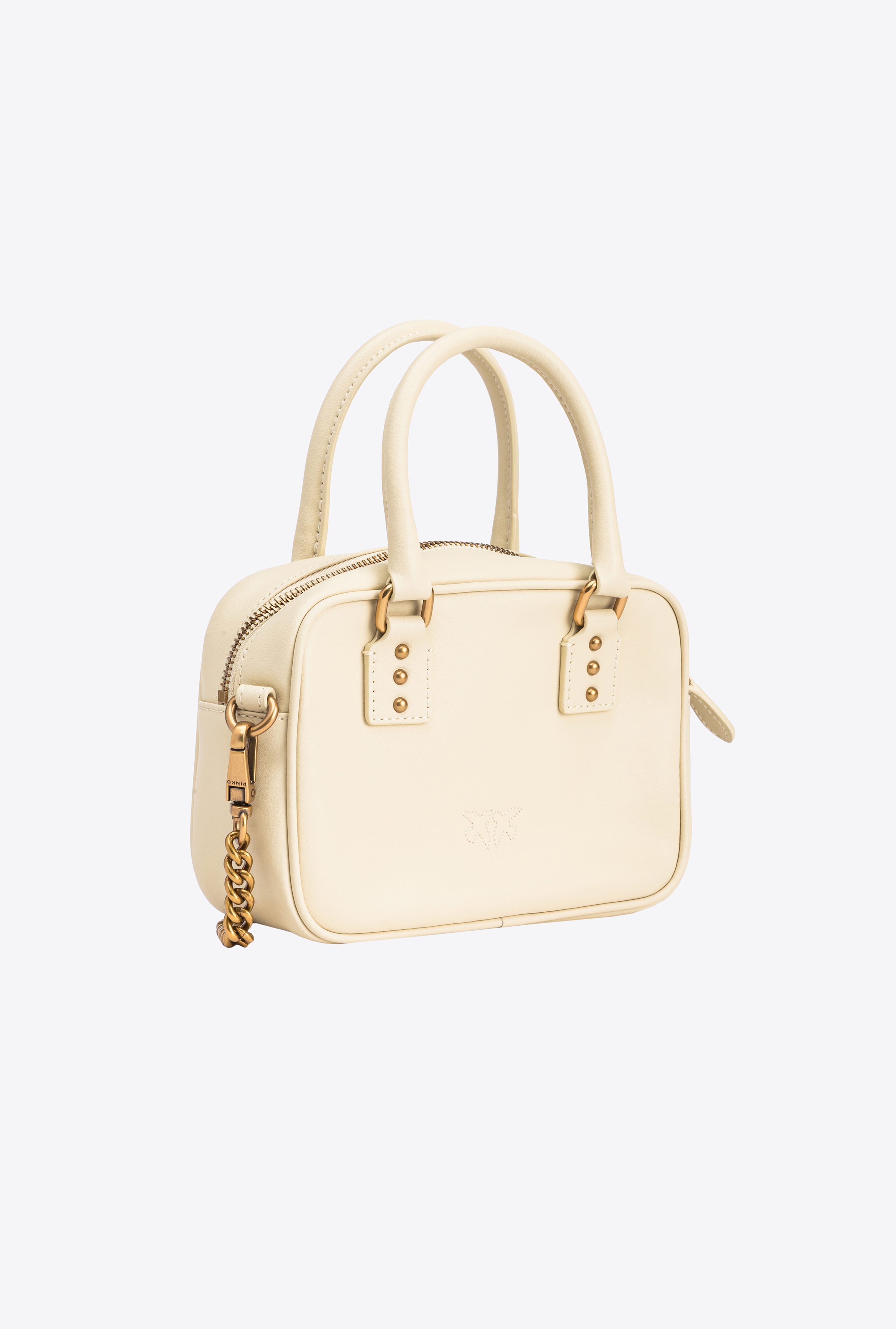 PINKO MINI BOWLING BAG IN LEATHER | REVERSIBLE