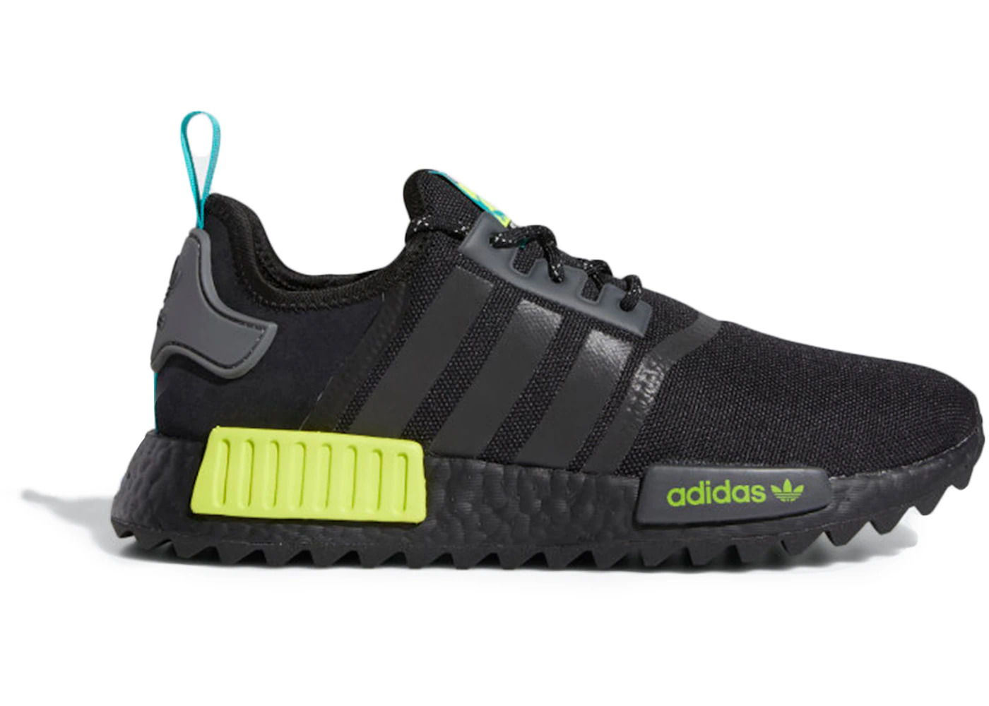 adidas adidas NMD R1 Core Black Semi Solar Yellow | REVERSIBLE