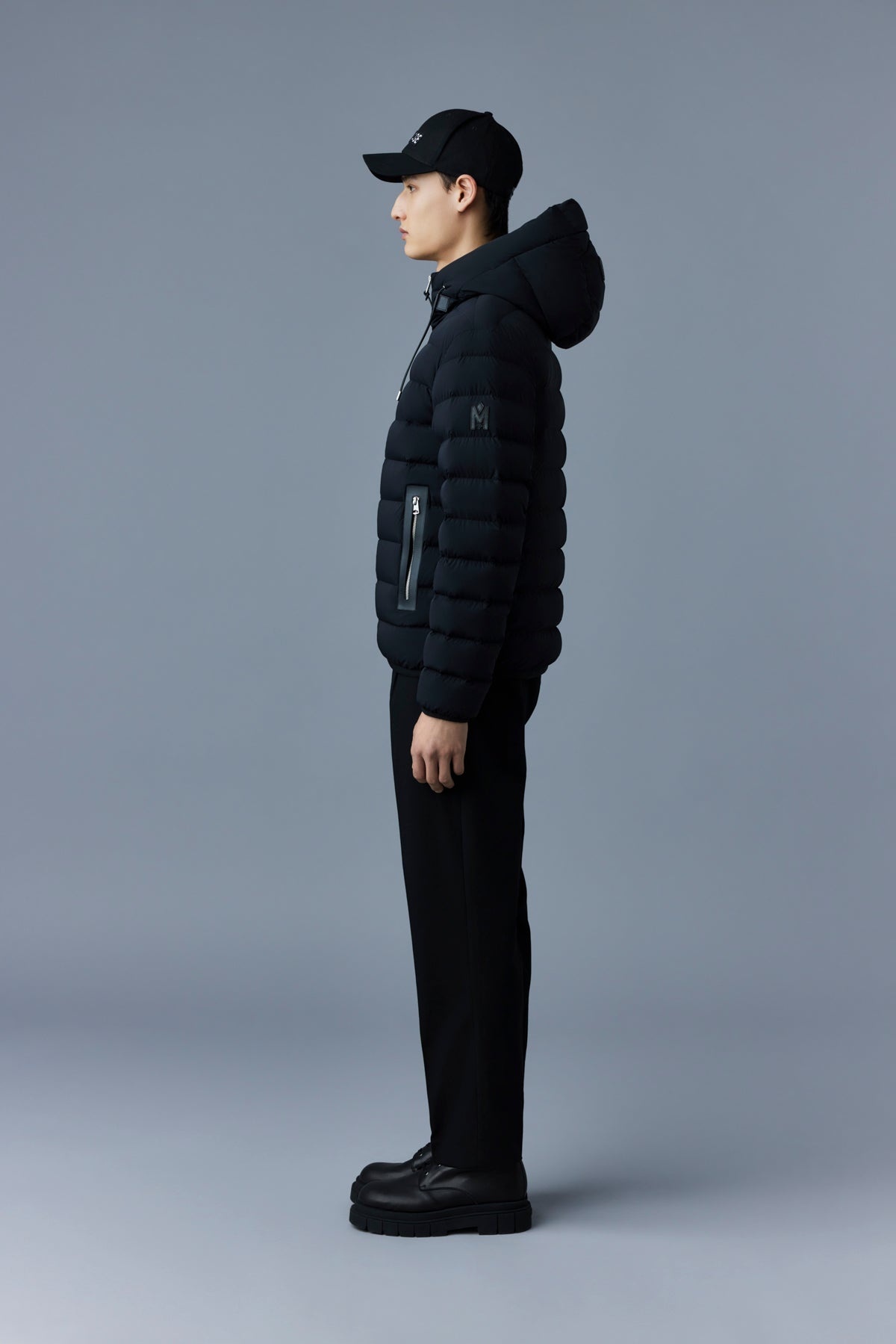 MACKAGE JACK Agile-360 stretch light down jacket with hood | REVERSIBLE