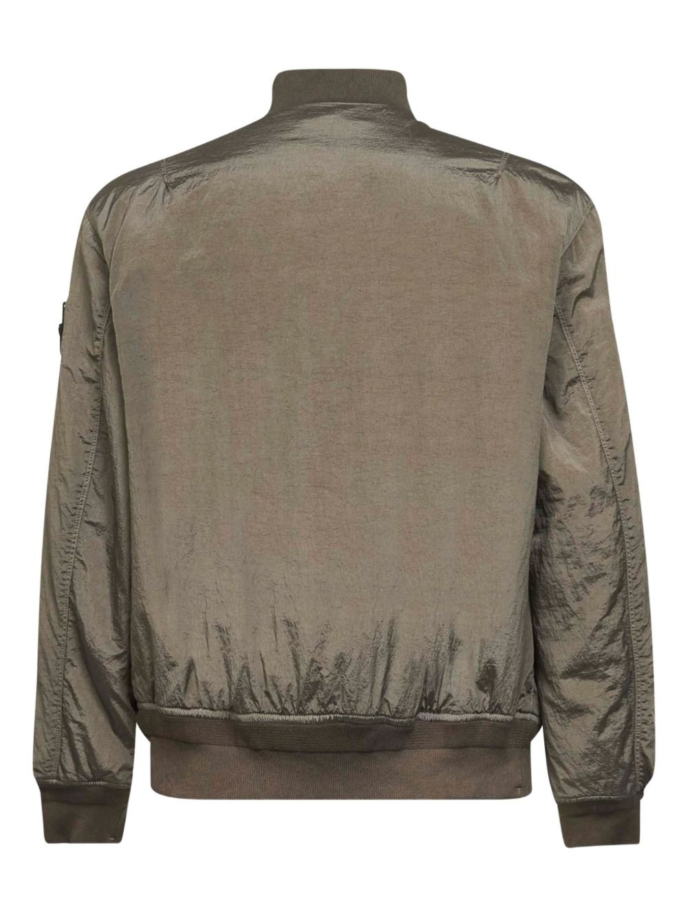 Stone Island ribbed-trims zip-up bomber jacket | REVERSIBLE