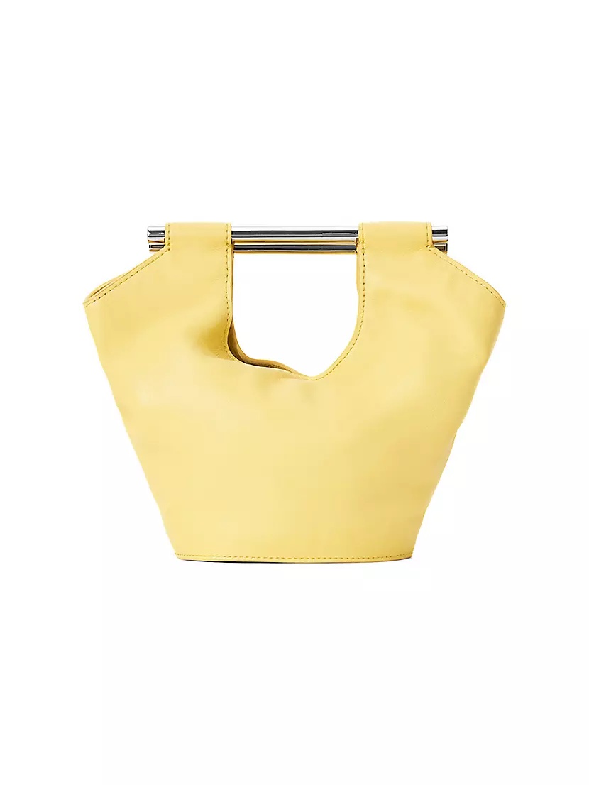 STAUD Mar Mini Leather Bucket Bag | REVERSIBLE