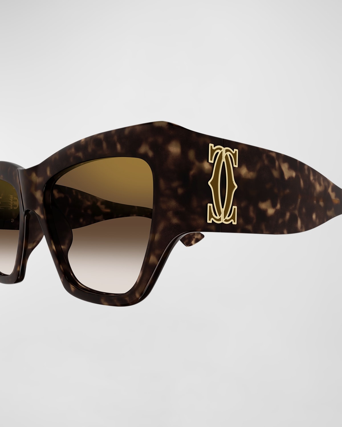 Cartier Monogram Acetate Cat-Eye Sunglasses | REVERSIBLE