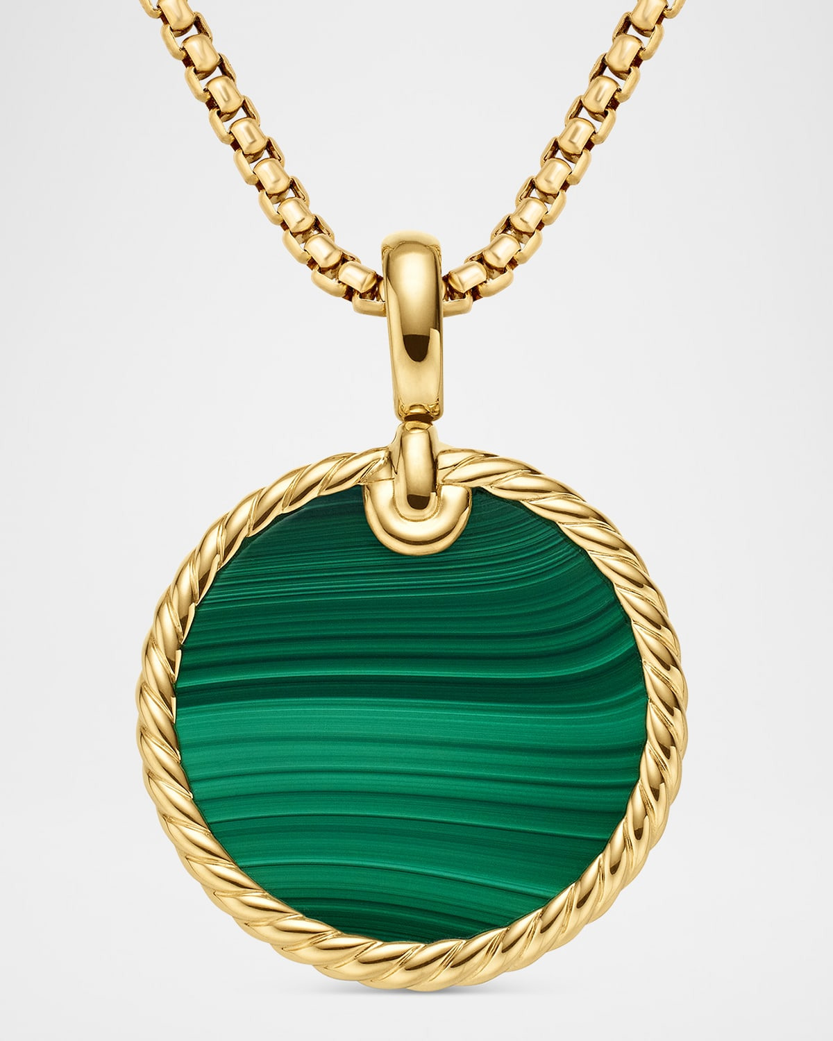 DAVID YURMAN DY Elements Disc Pendant in 18K Gold | REVERSIBLE