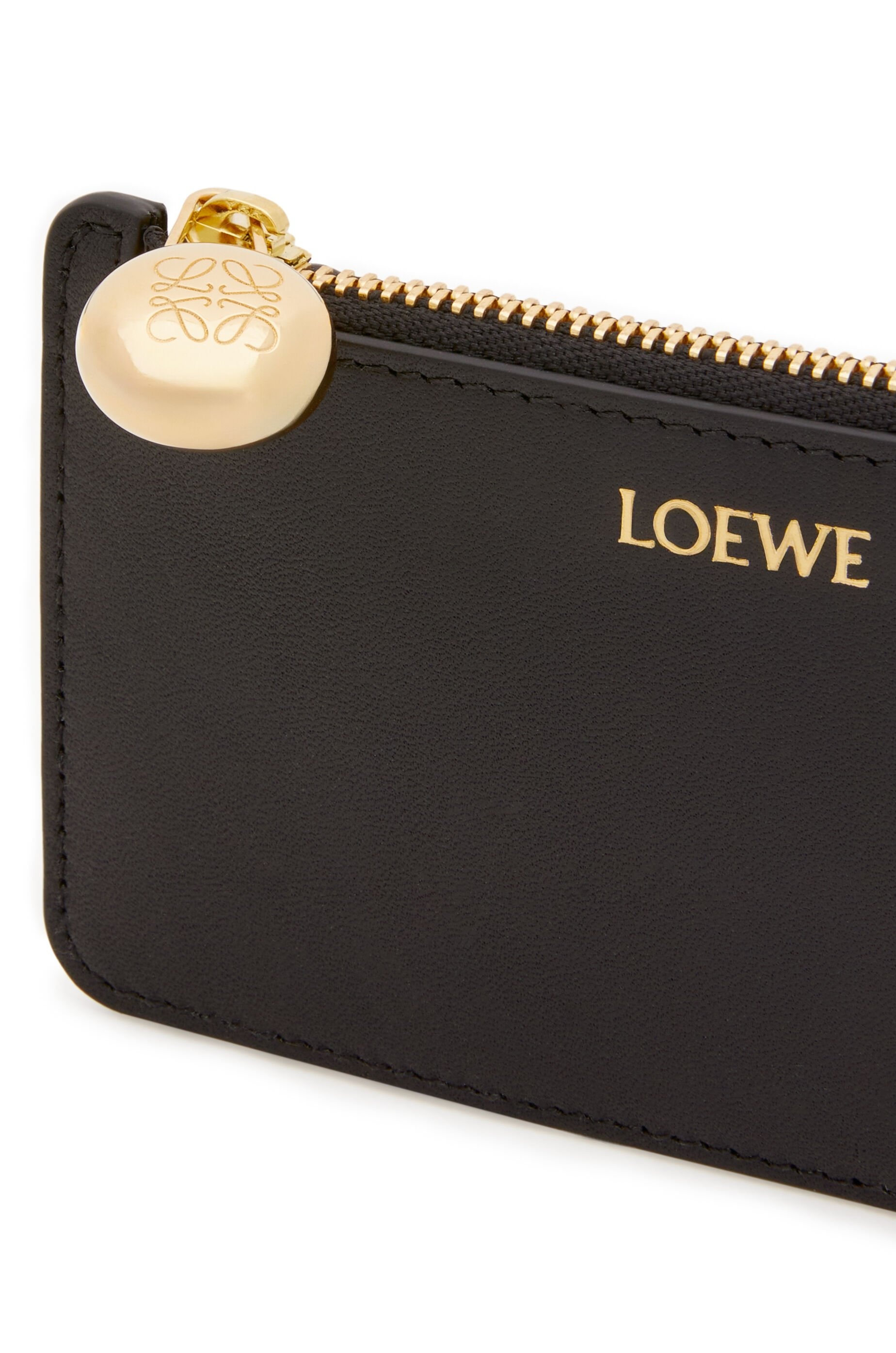 Loewe Pebble coin cardholder in shiny nappa calfskin | REVERSIBLE