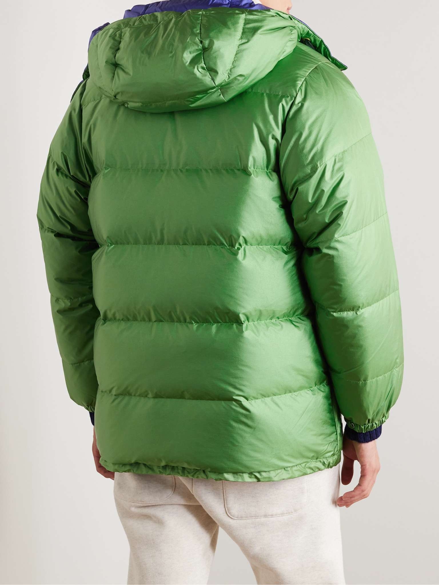 BEAMS PLUS Expedition Quilted Shell Hooded Down Parka | REVERSIBLE