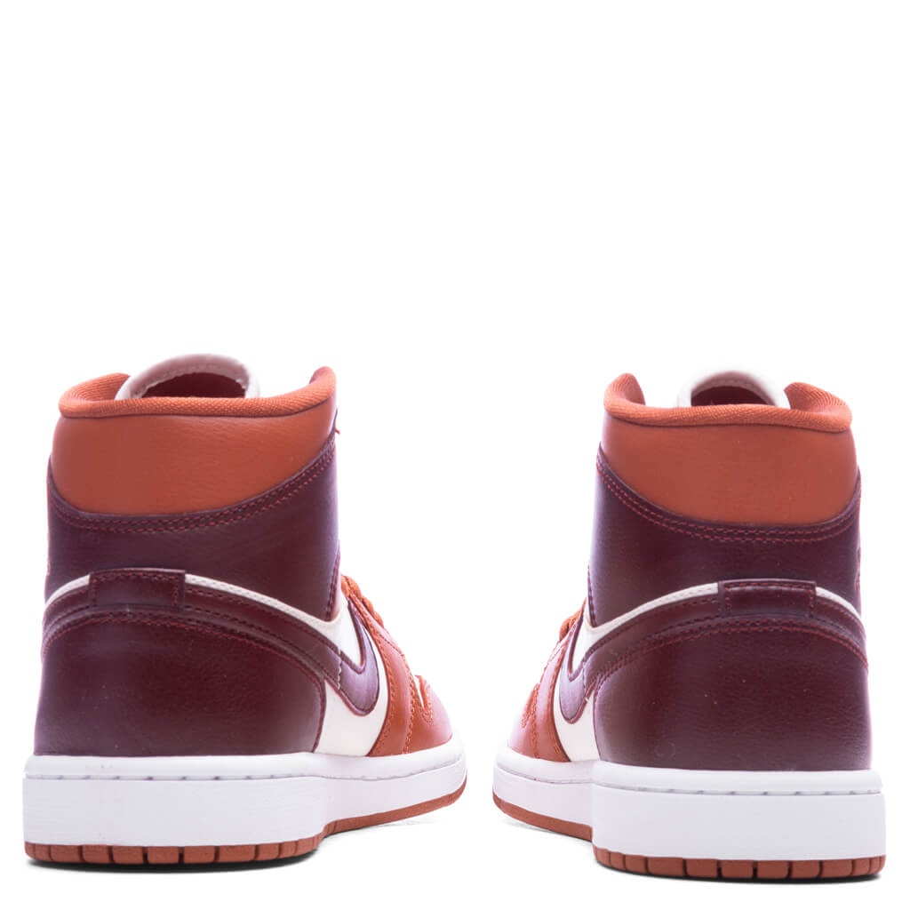 Jordan AIR JORDAN 1 MID - DUSTY PEACH/NIGHT MAROON/SAIL | REVERSIBLE