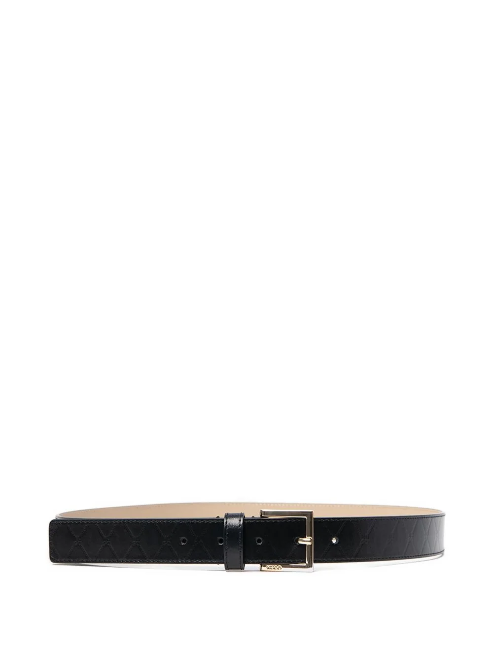 HUGO diamod-pattern leather belt | REVERSIBLE