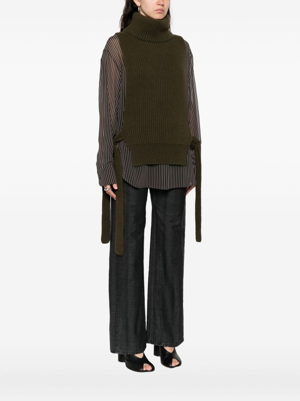 UMA WANG high-neck knitted top | REVERSIBLE