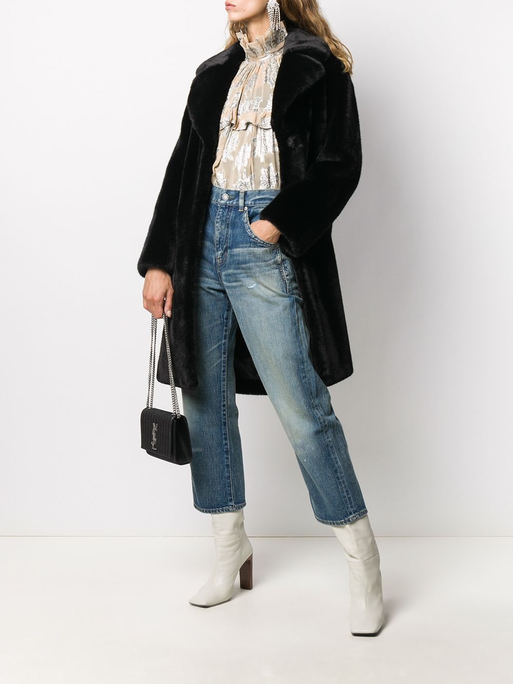 STAND STUDIO Camille Cocoon teddy style coat | REVERSIBLE