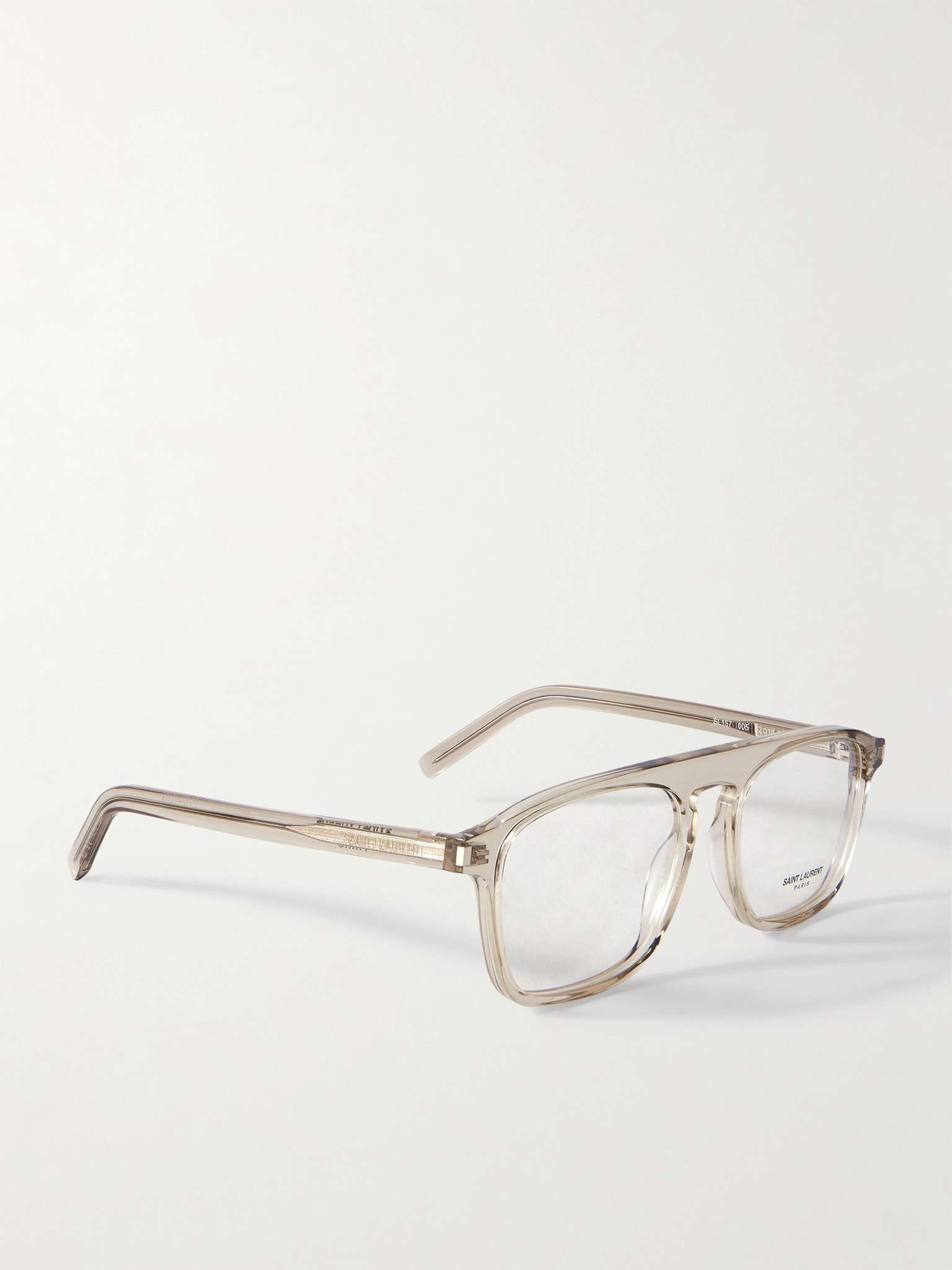 SAINT LAURENT New Wave D-Frame Acetate Optical Glasses | REVERSIBLE