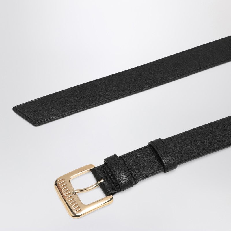 Miu Miu Miu Miu Black Leather Belt Women | luosophy | REVERSIBLE Miu Miu Miu Miu Black Leather Belt Women | luosophy | REVERSIBLE