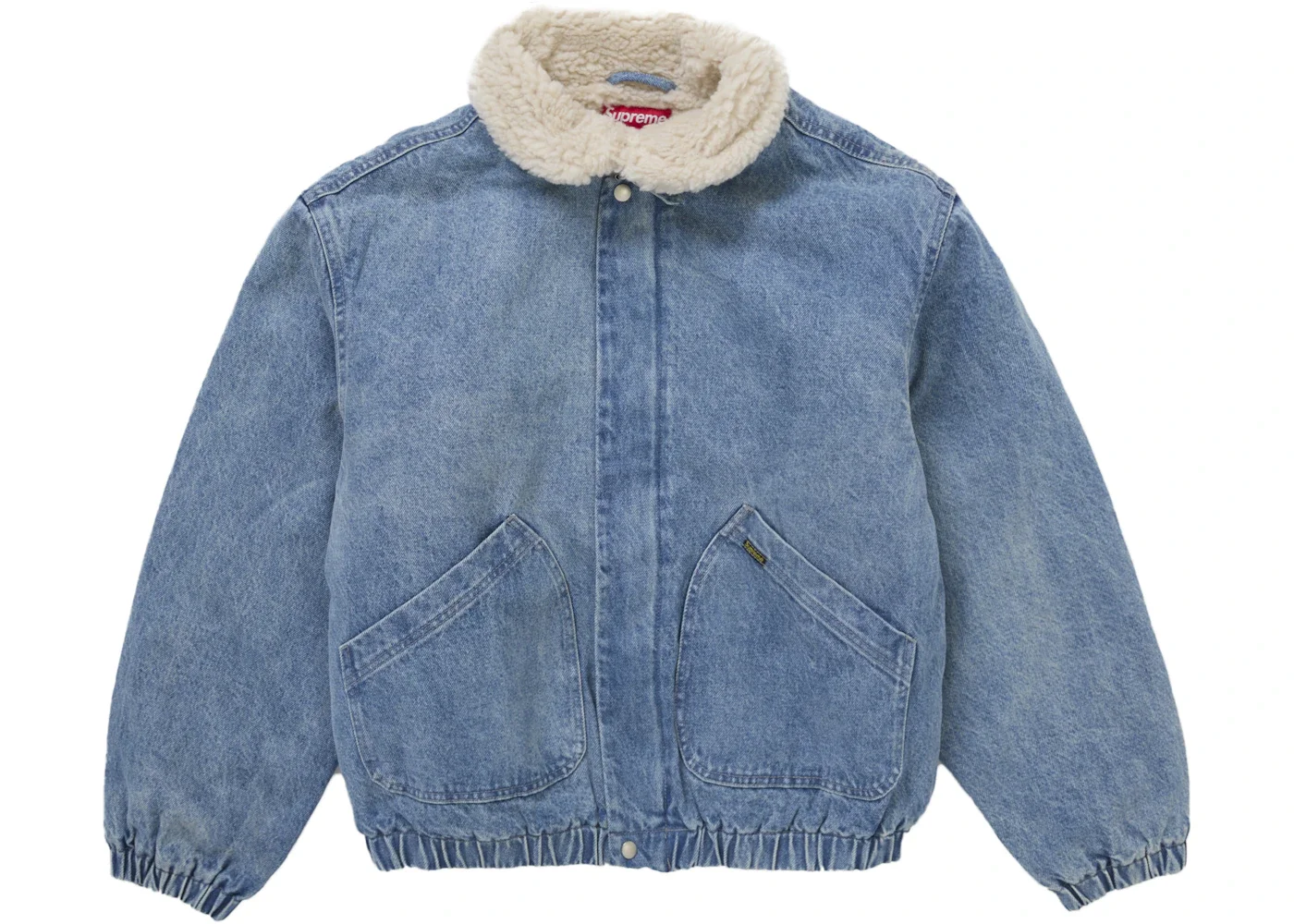 Supreme Supreme Faux Shearling Lined Bomber Jacket Denim | REVERSIBLE