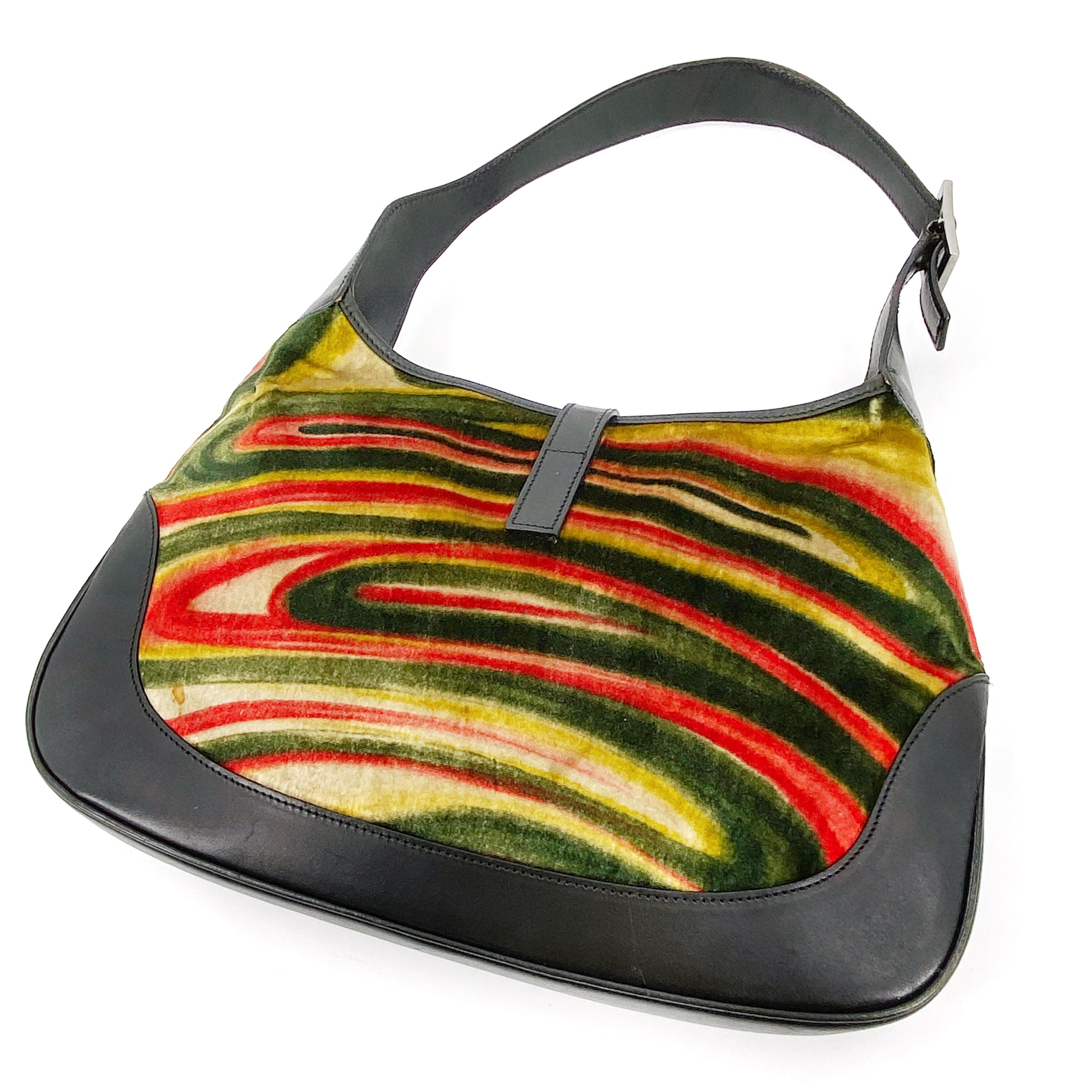 GUCCI Gucci Fall 1999 Iconic Tom Ford Psychedelic Print Velvet Jackie ...