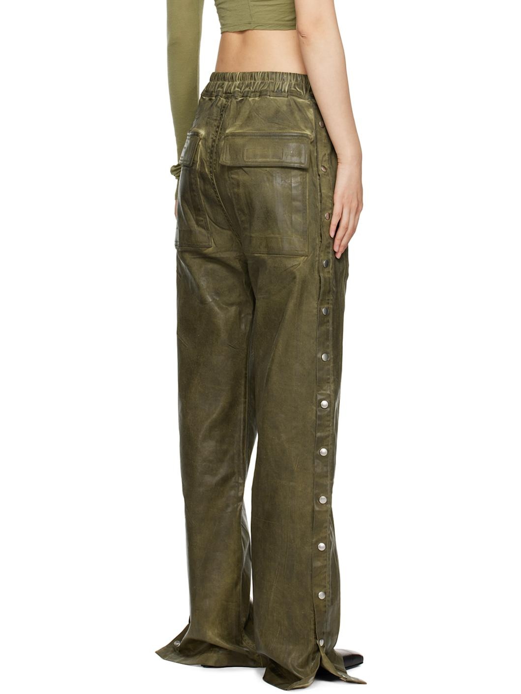Rick Owens DRKSHDW Green Porterville Pusher Jeans | REVERSIBLE