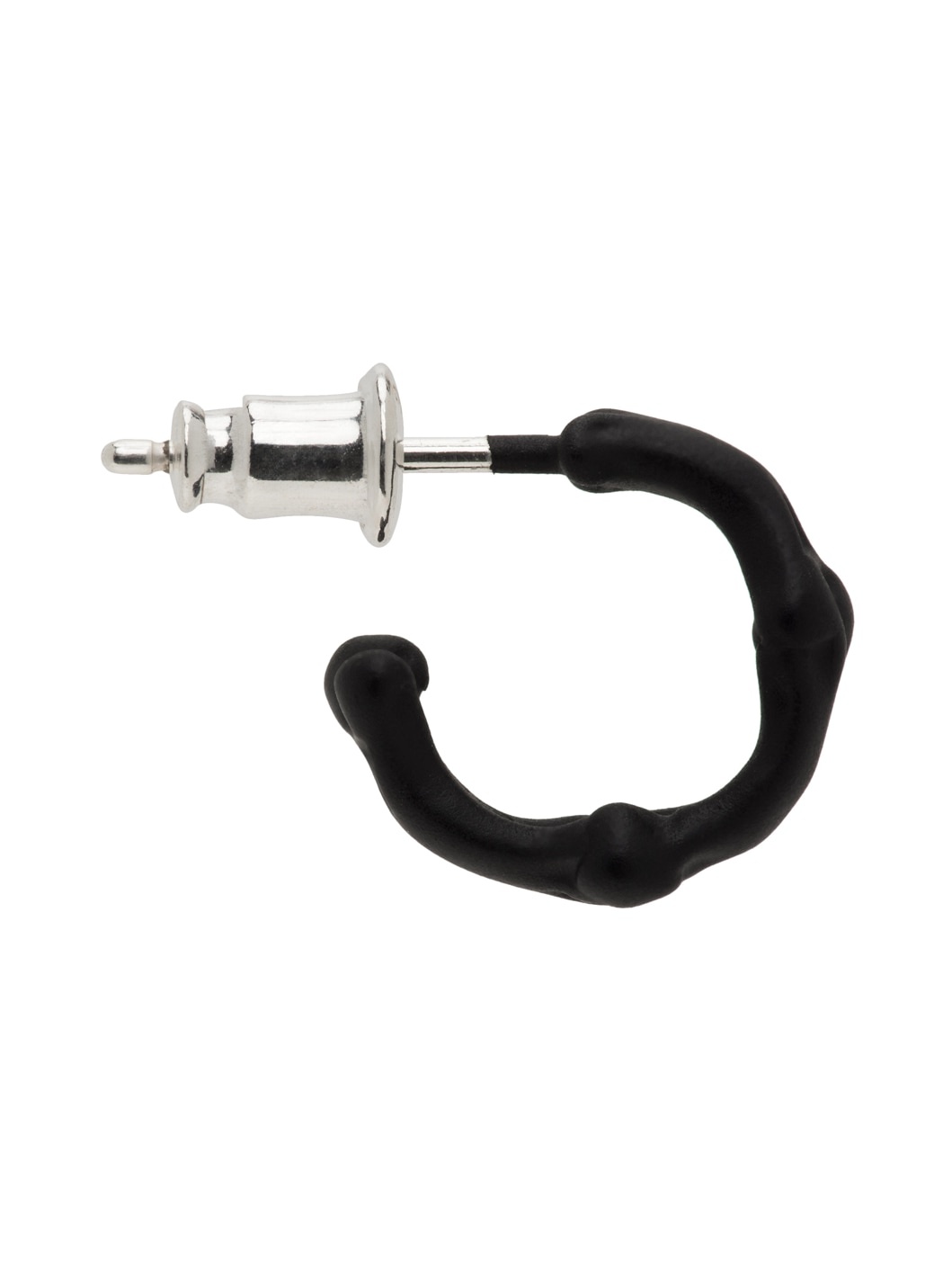 TAKAHIROMIYASHITA TheSoloist. Black Bone Shaped S Single Earring ...