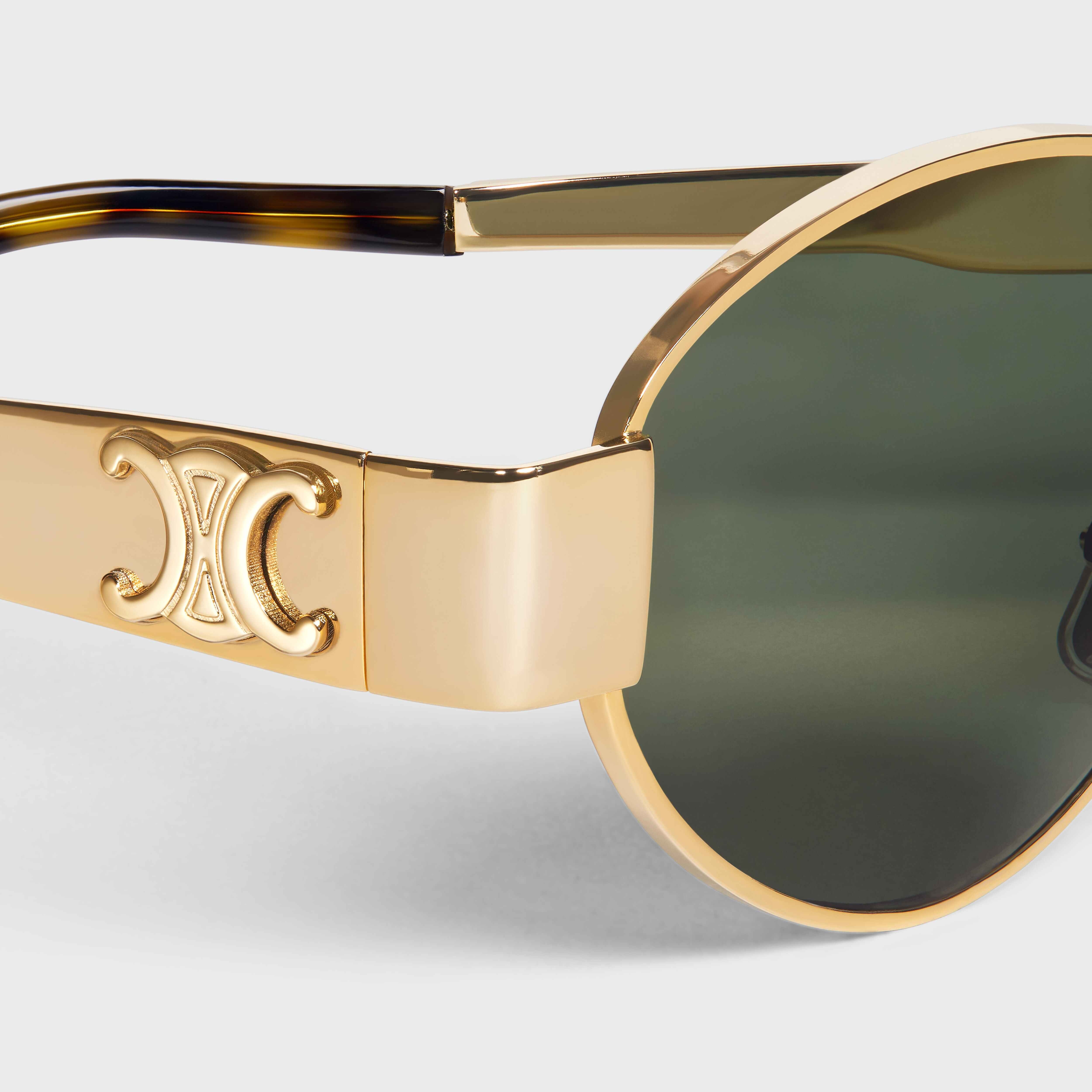 CELINE Triomphe Metal 01 sunglasses in Metal | REVERSIBLE