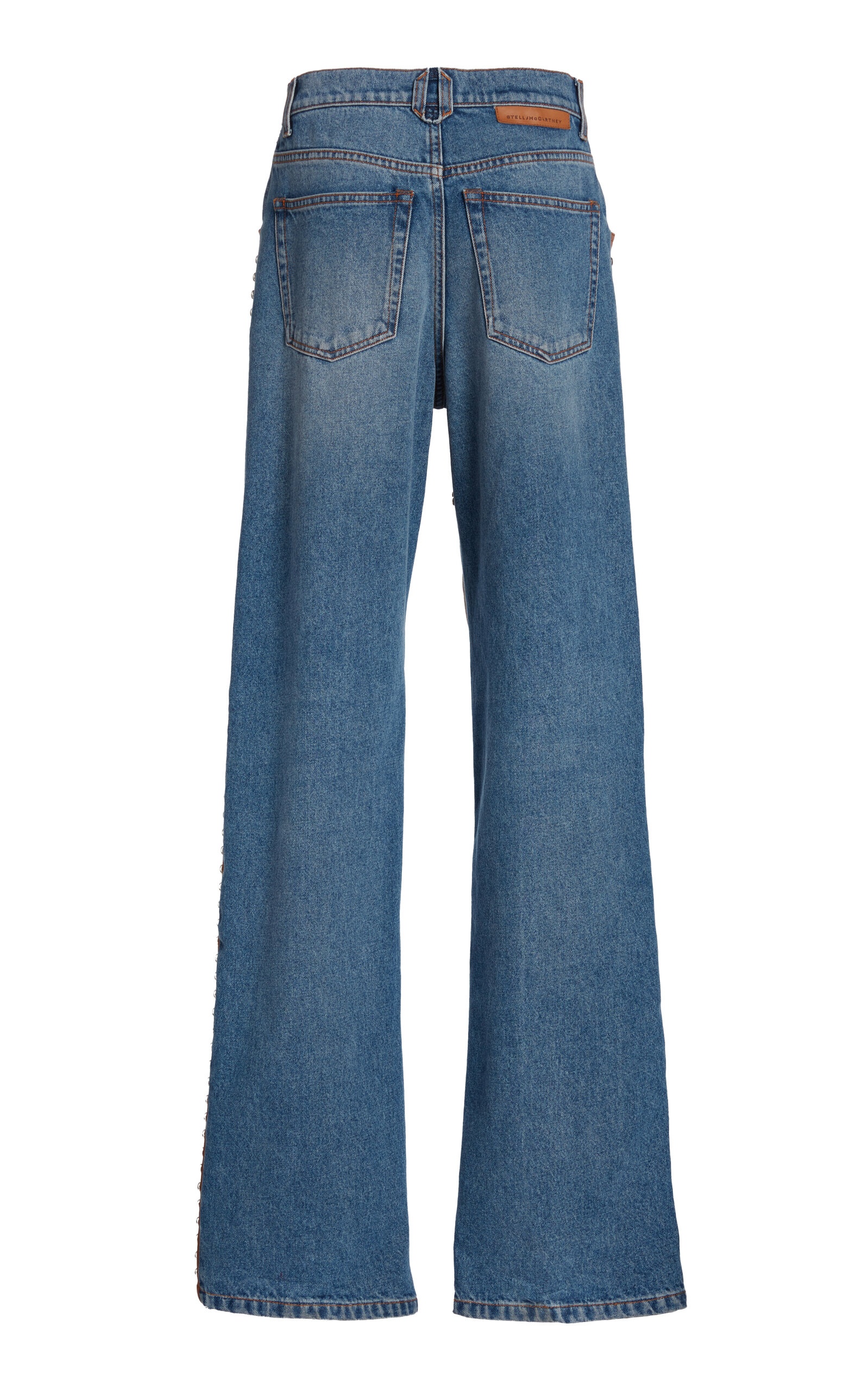 Stella McCartney Studded Chaps-Effect Altermat & Denim Jeans medium ...