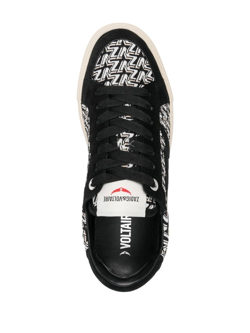 Zadig & Voltaire ZV1747 monogram sneakers | REVERSIBLE