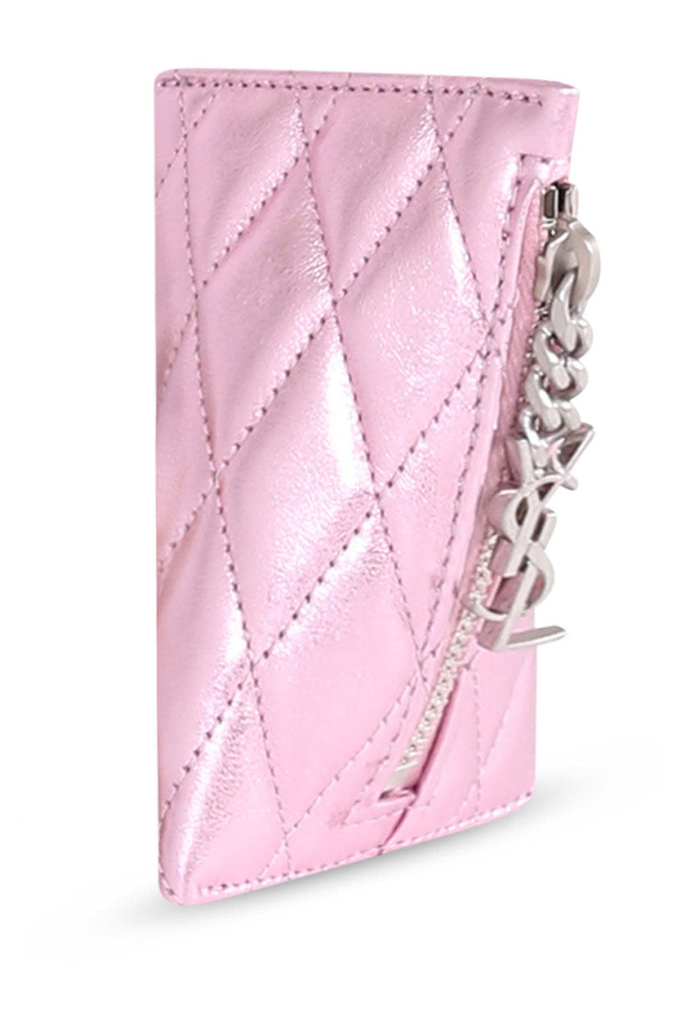 SAINT LAURENT BERLINGO CHARM POUCH NEW AZALEA | REVERSIBLE