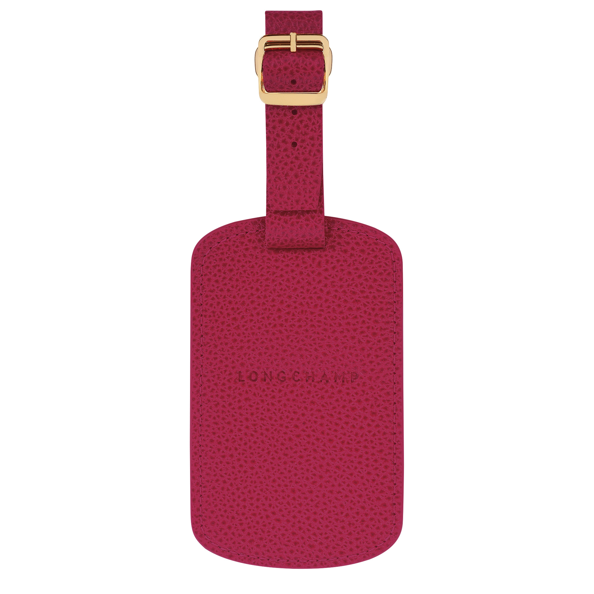 Longchamp Le Foulonné Luggage tag Beetroot - Leather | longchamp ...