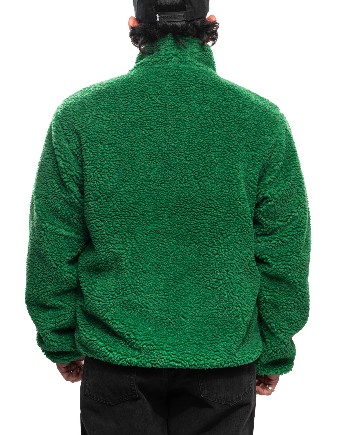Stüssy Sherpa Reversible Jacket Green | REVERSIBLE
