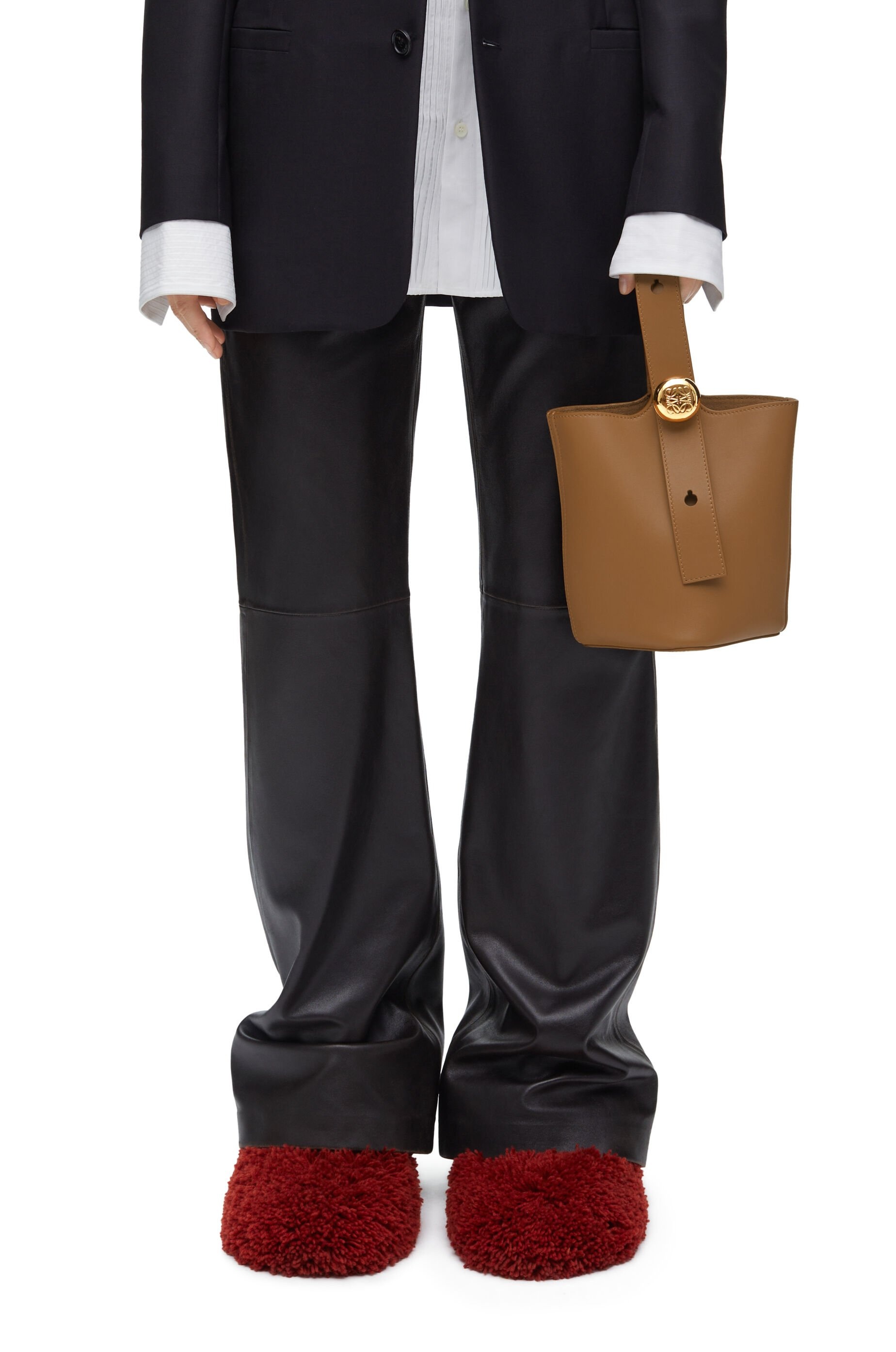 Loewe Mini Pebble Bucket bag in mellow calfskin | REVERSIBLE