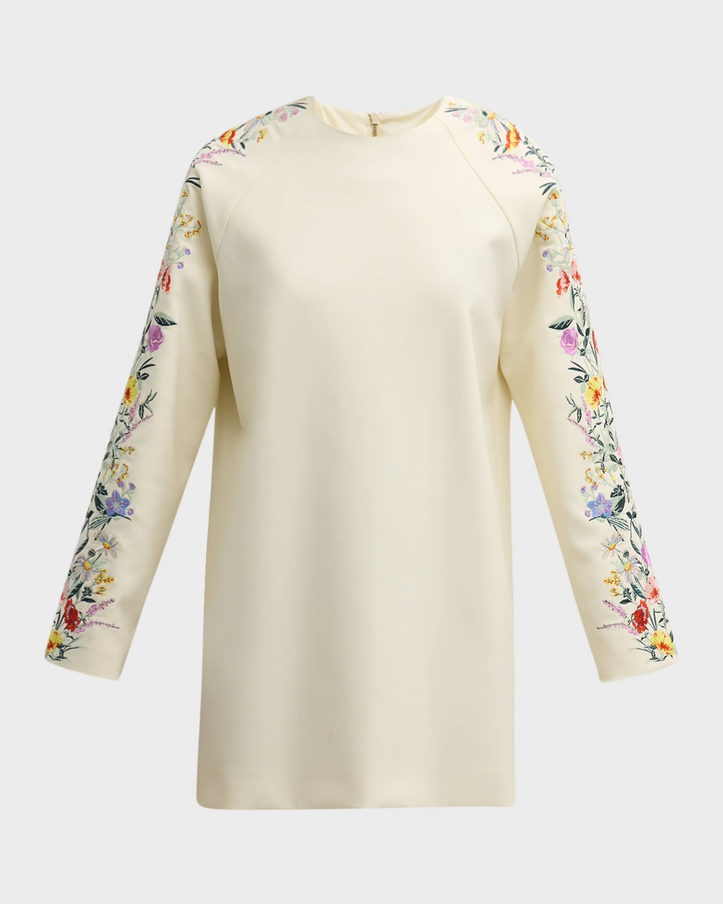 Max Mara Leva Mini Dress with Floral Print Detail | REVERSIBLE