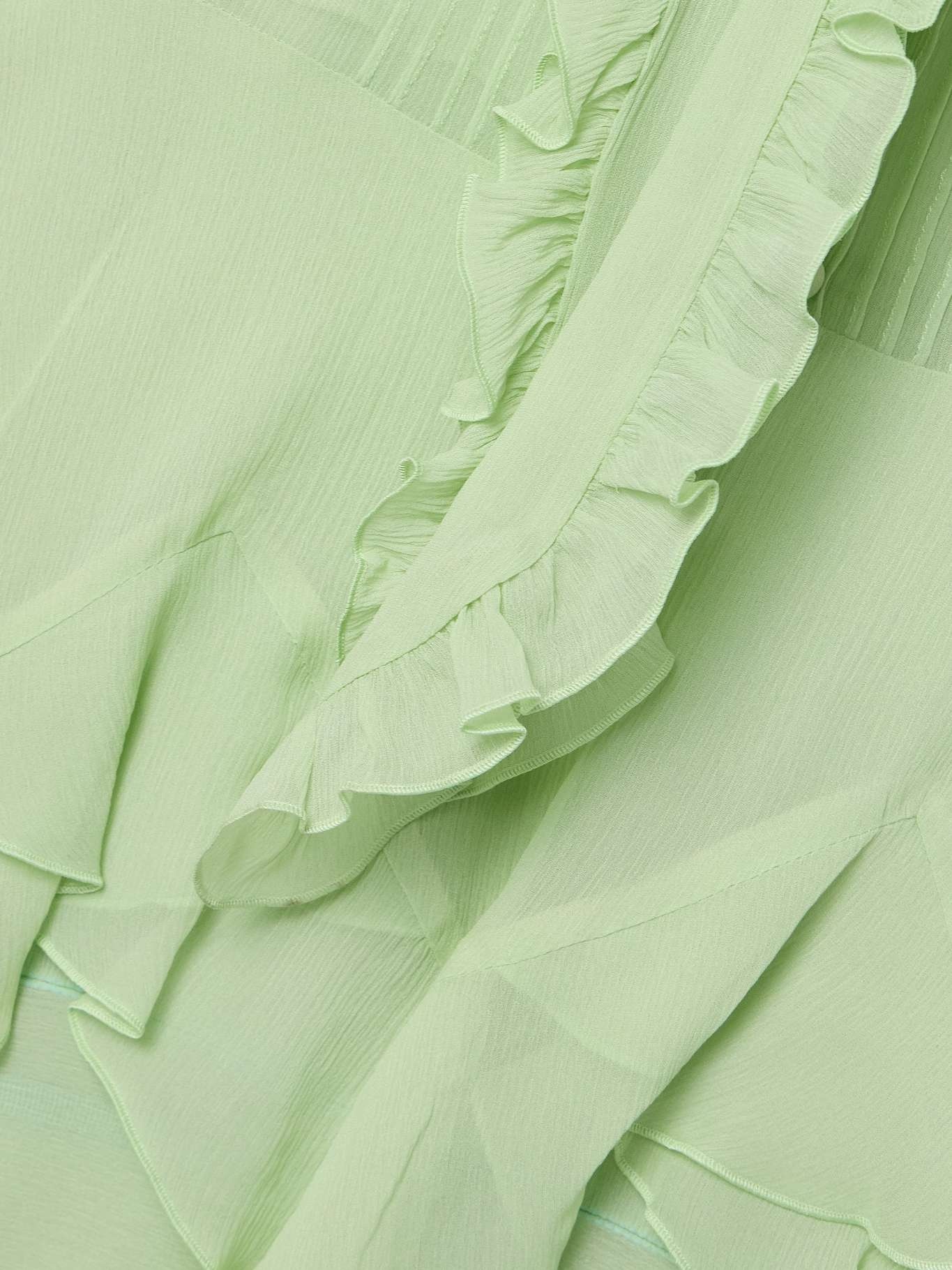 Stella McCartney Tie-neck ruffled silk-crepon gown | REVERSIBLE