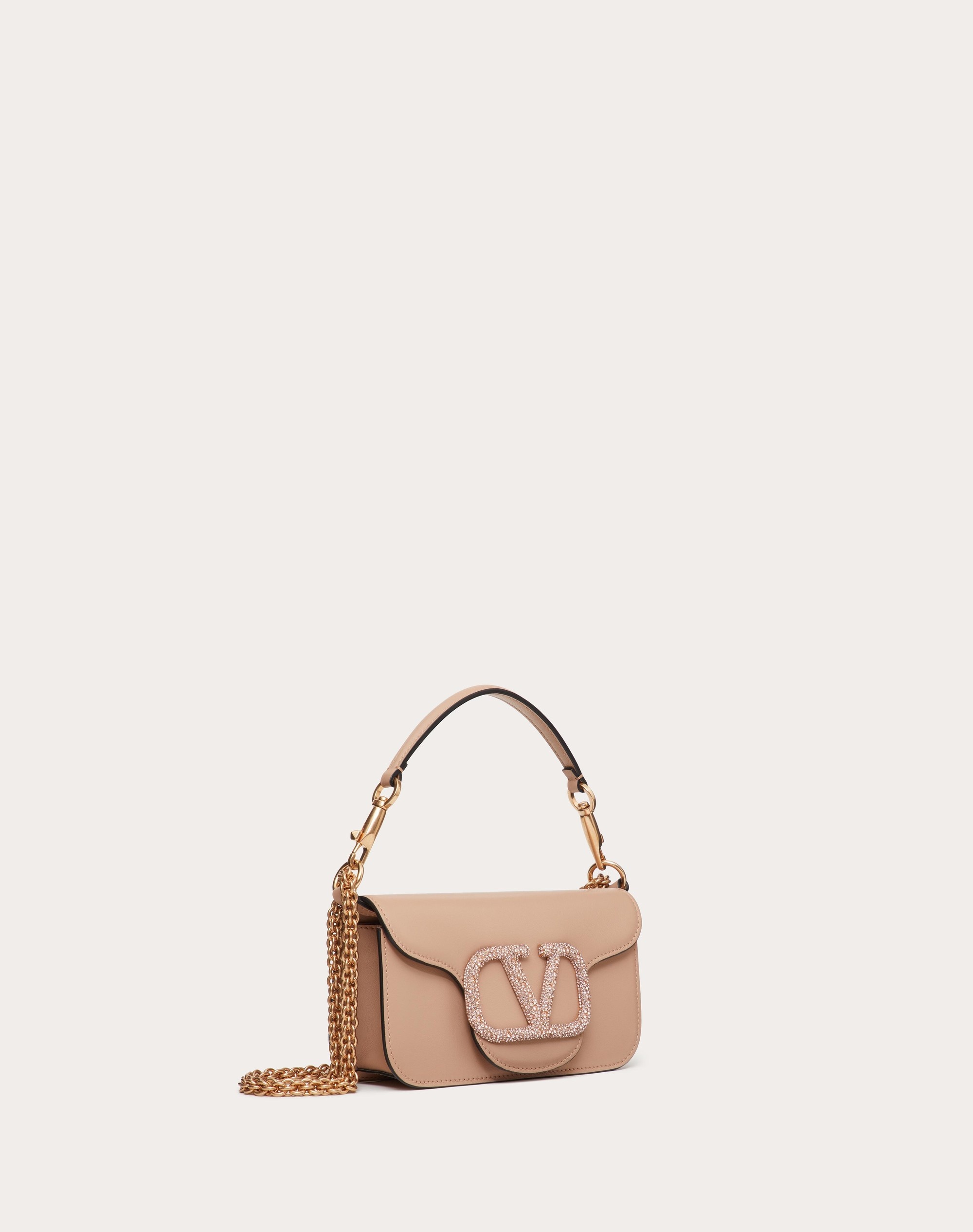 Valentino VALENTINO GARAVANI LOCÒ SMALL SHOULDER BAG WITH JEWEL LOGO ...
