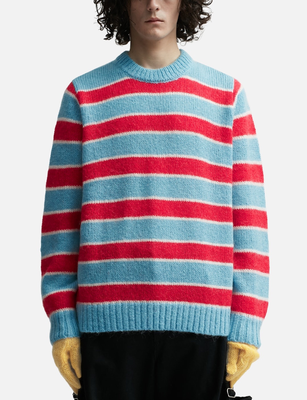 CHARLES JEFFREY LOVERBOY GLOVES MOHAIR JUMPER | REVERSIBLE