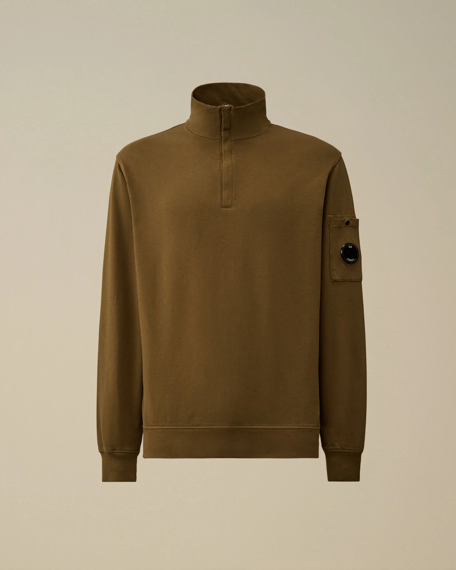 C.P. Company Light Fleece Half Zip Sweatshirt | REVERSIBLE