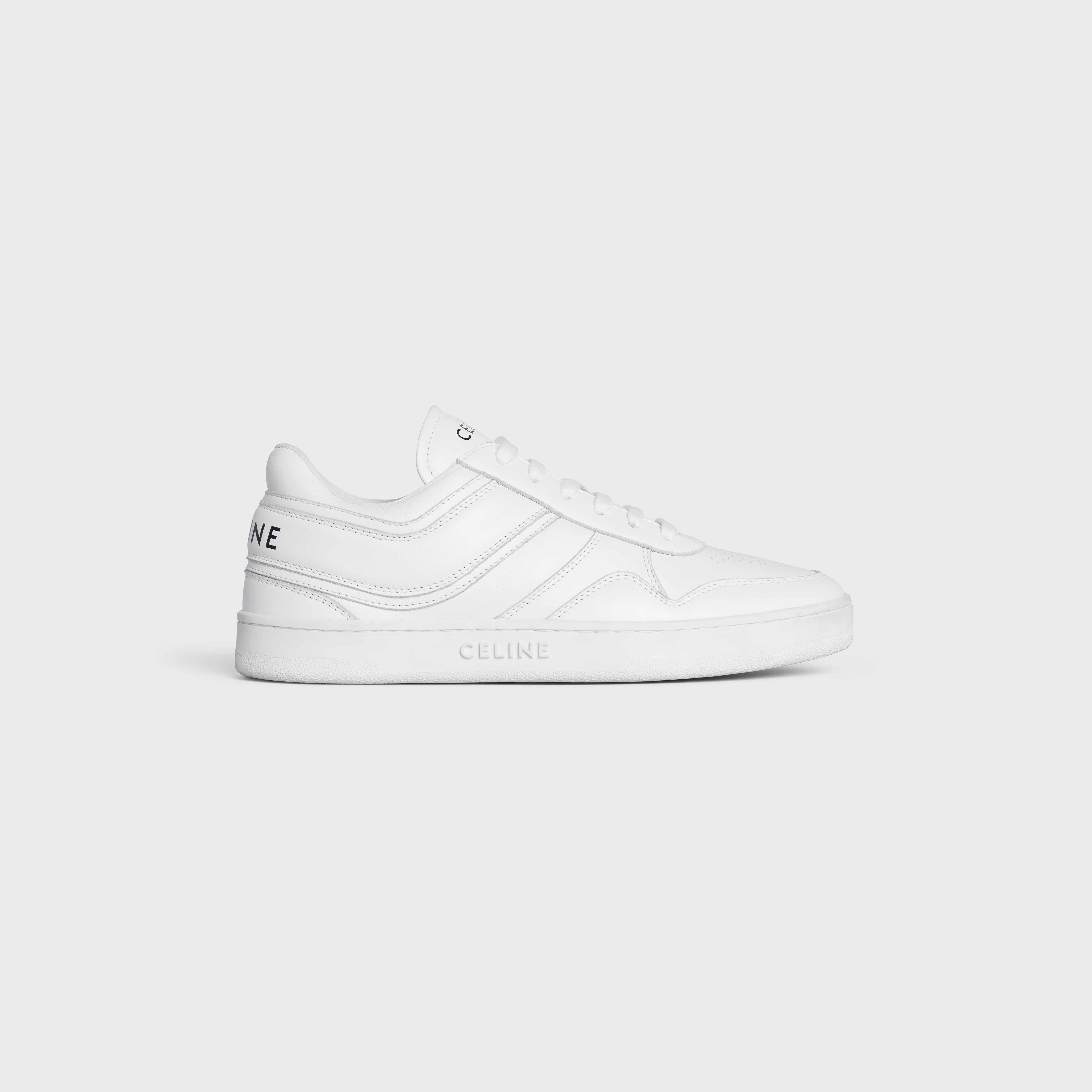 CELINE CELINE TRAINER LOW LACE-UP SNEAKER in CALFSKIN | REVERSIBLE