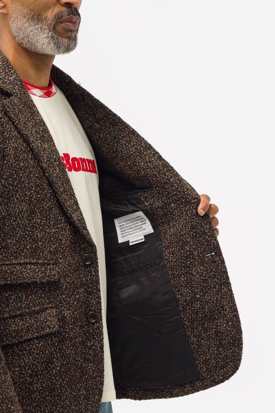 Engineered Garments Andover Jacket in Dark Brown | notreshop | REVERSIBLE