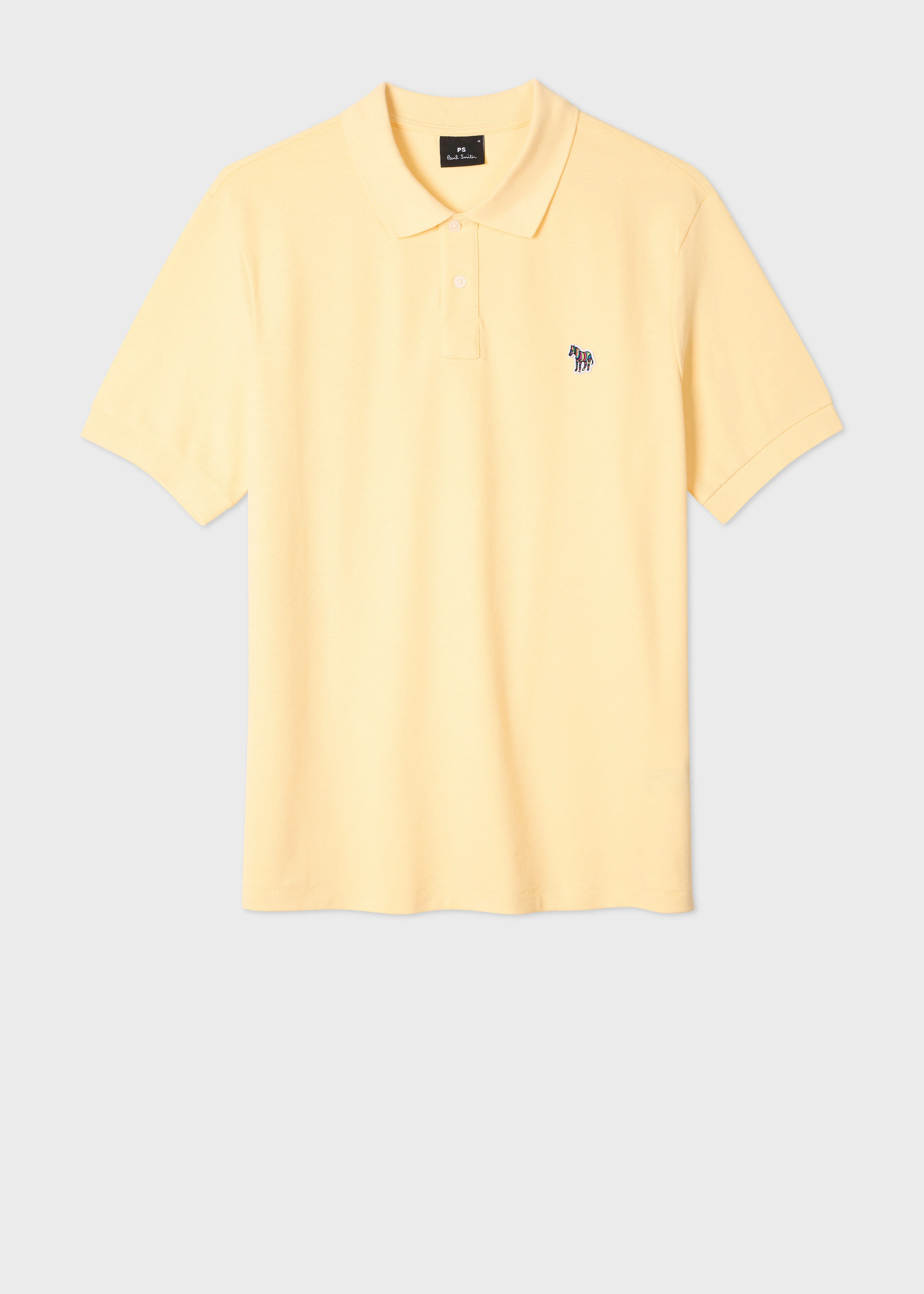 Paul Smith Pale Yellow Organic Cotton Zebra Polo Shirt - M2R-183KZ ...