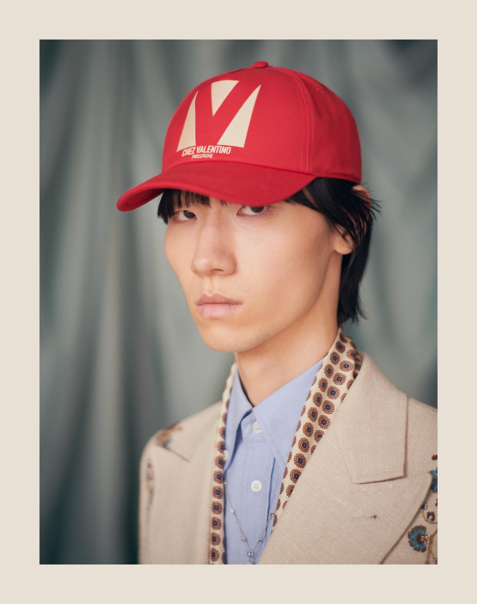 Valentino CHEZ VALENTINO COTTON BASEBALL CAP WITH EMBROIDERY | REVERSIBLE