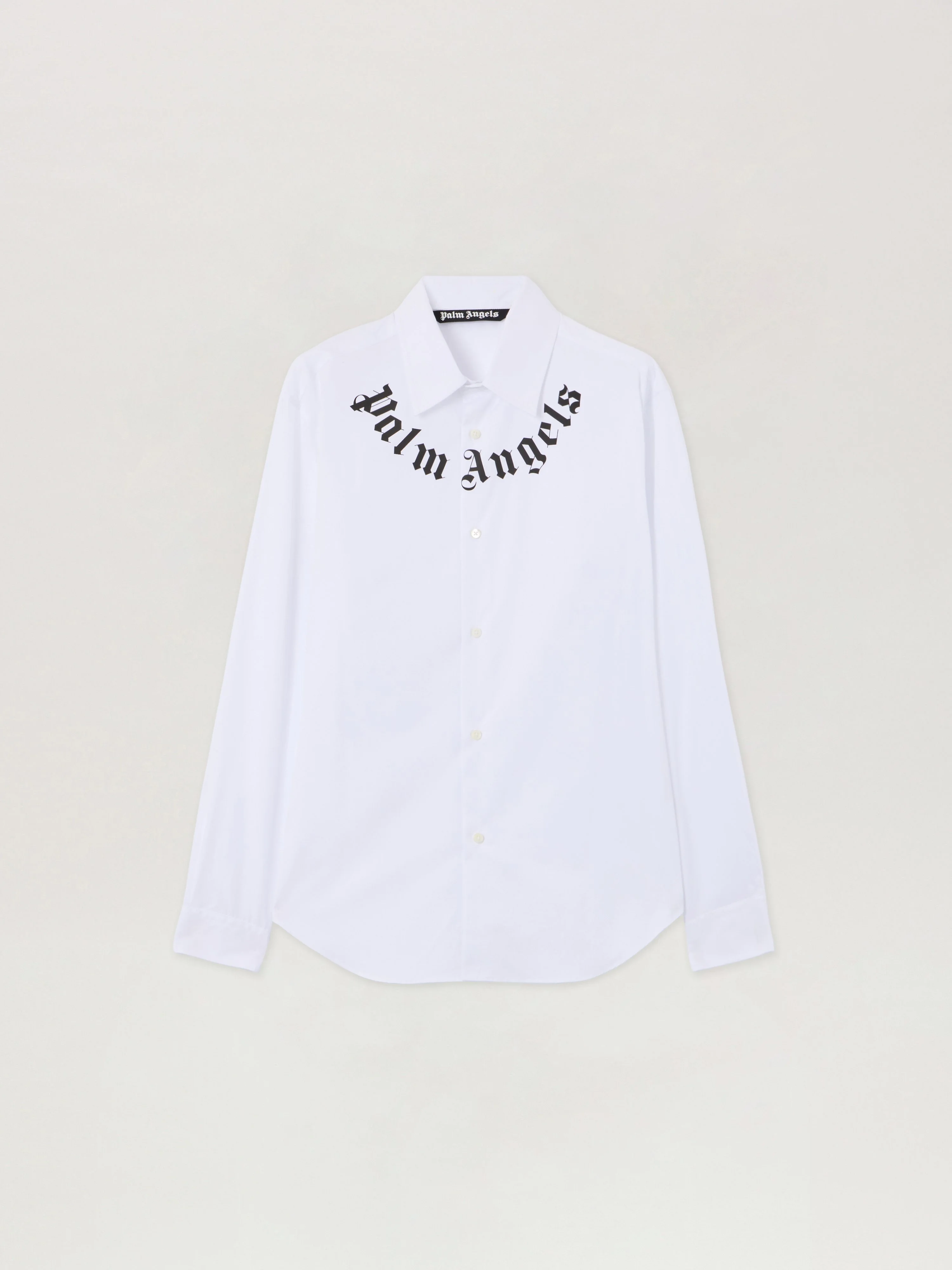 Palm Angels Neck Logo Shirt - PMGE04KS26FAB0010310 | REVERSIBLE